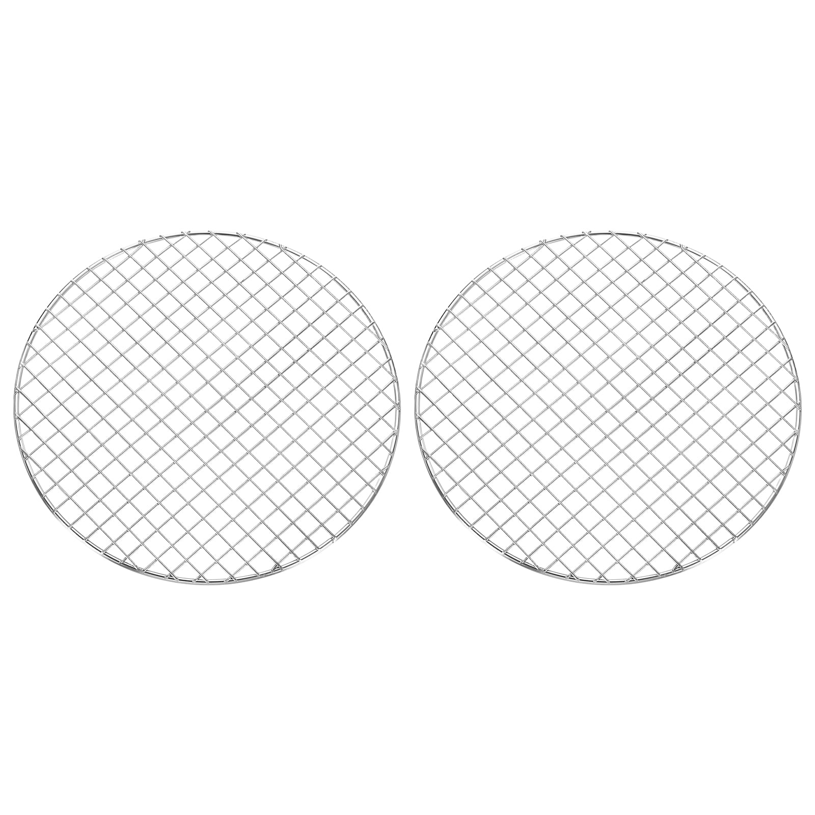 Uxcell 2 Pcs Round Cooking Rack, Dia 10.4 Inch Stainless Steel Grill ...