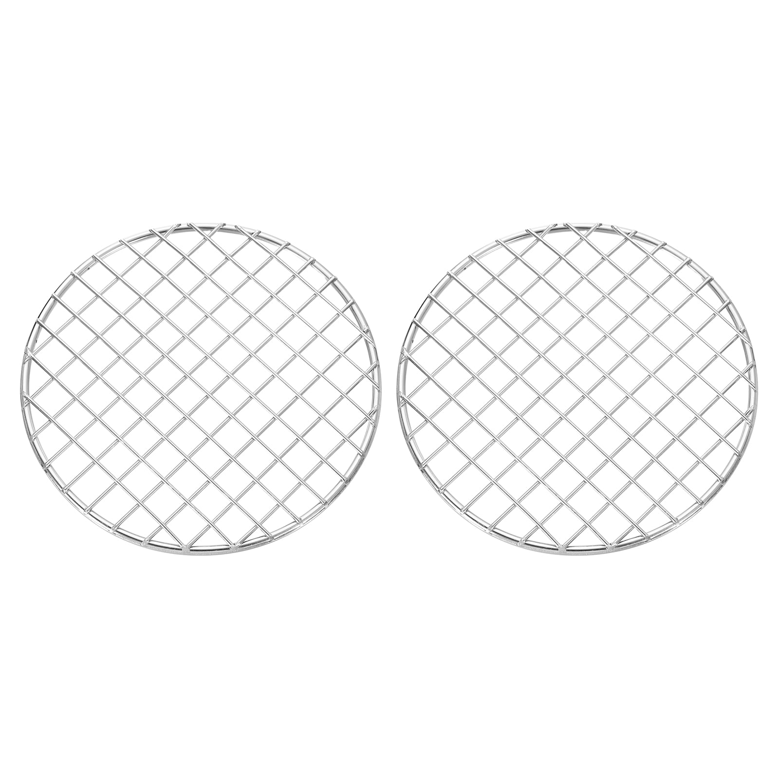 Uxcell 2 Pcs Round Cooking Rack, Dia 6.5 Inch Stainless Steel Grill ...