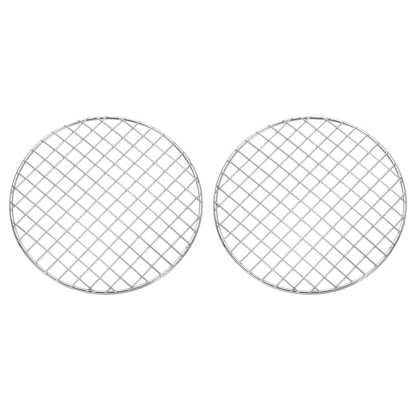 Uxcell 2 Pcs Round Cooking Rack, Dia 7.9 Inch Stainless Steel Grill ...