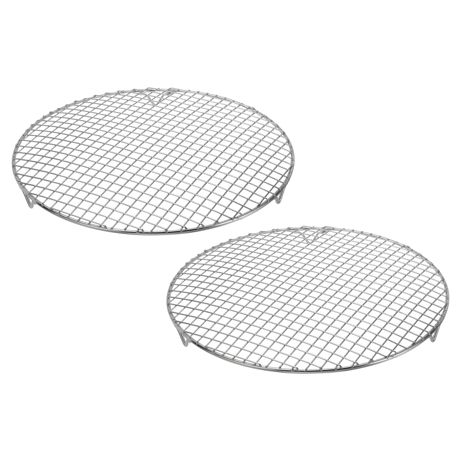 Uxcell 2 Pcs Round Cooking Rack with Legs, Dia 13 Inch 304 Stainless ...