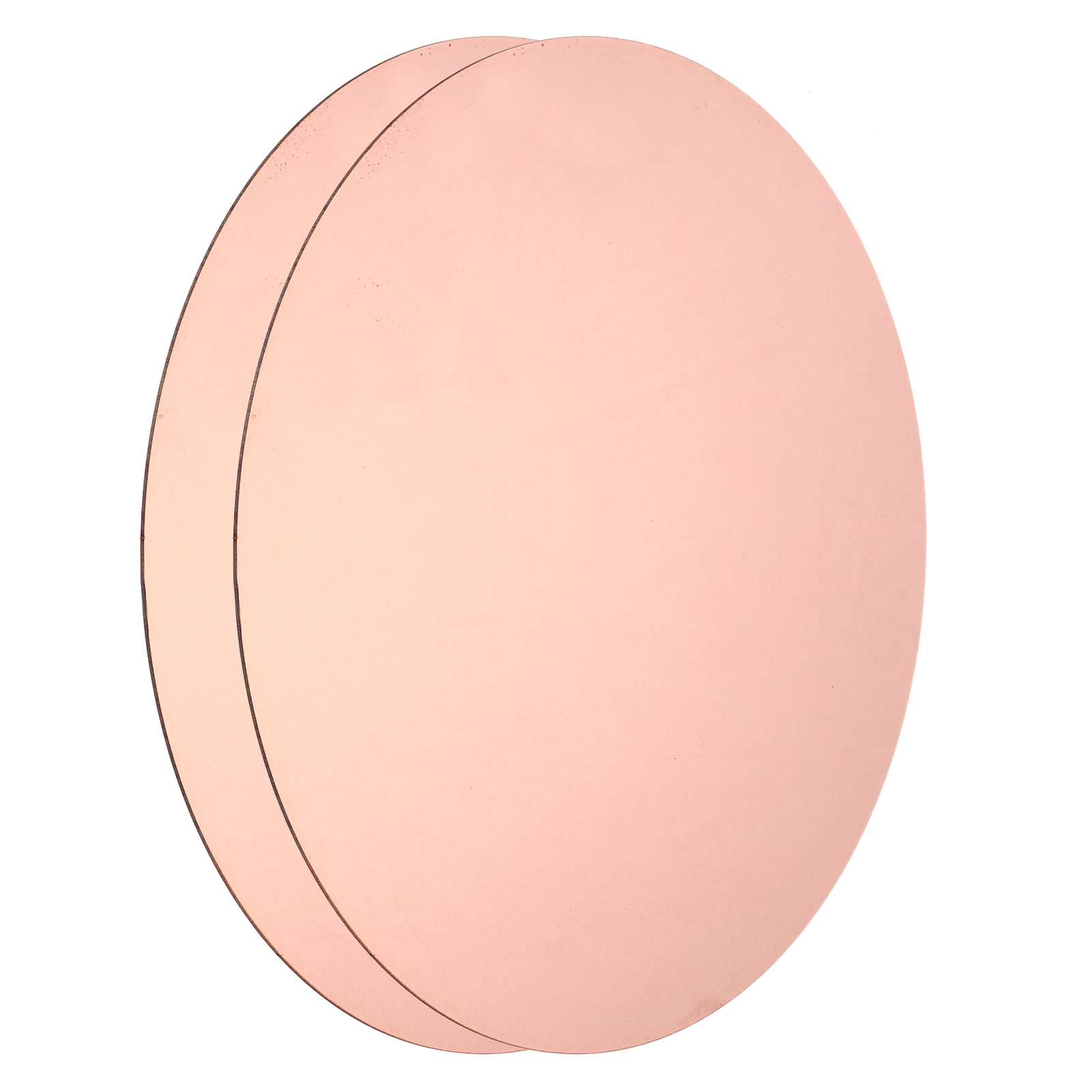 Uxcell 2 Pcs Round Copper Plate, 150mm (5.91") Dia Pure Copper Sheets ...