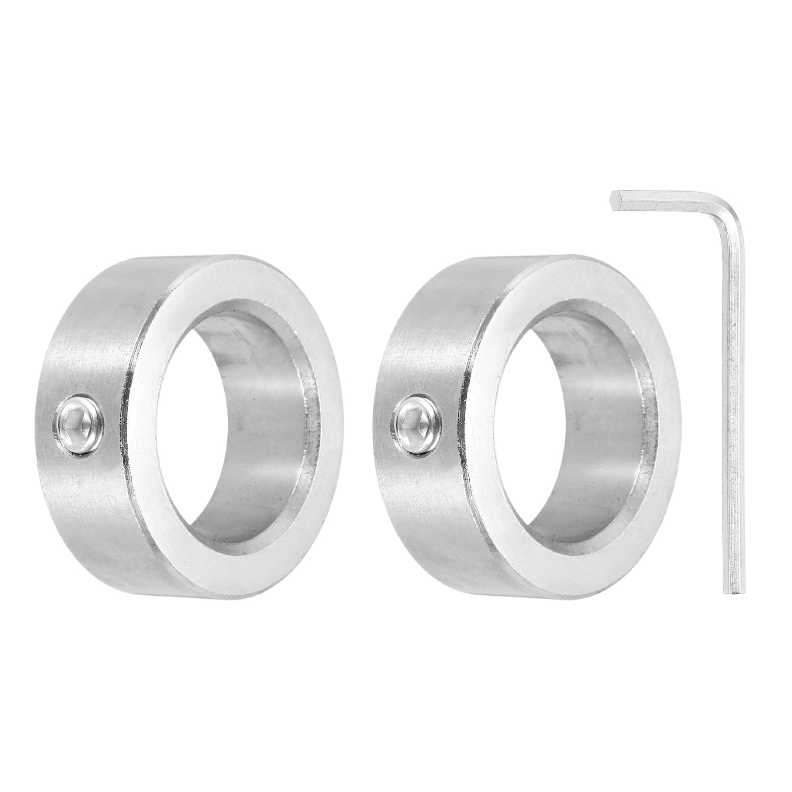 Uxcell 2 Pcs Shaft Collars, 30mm Bore Solid Stainless Steel Set 1 Screw ...