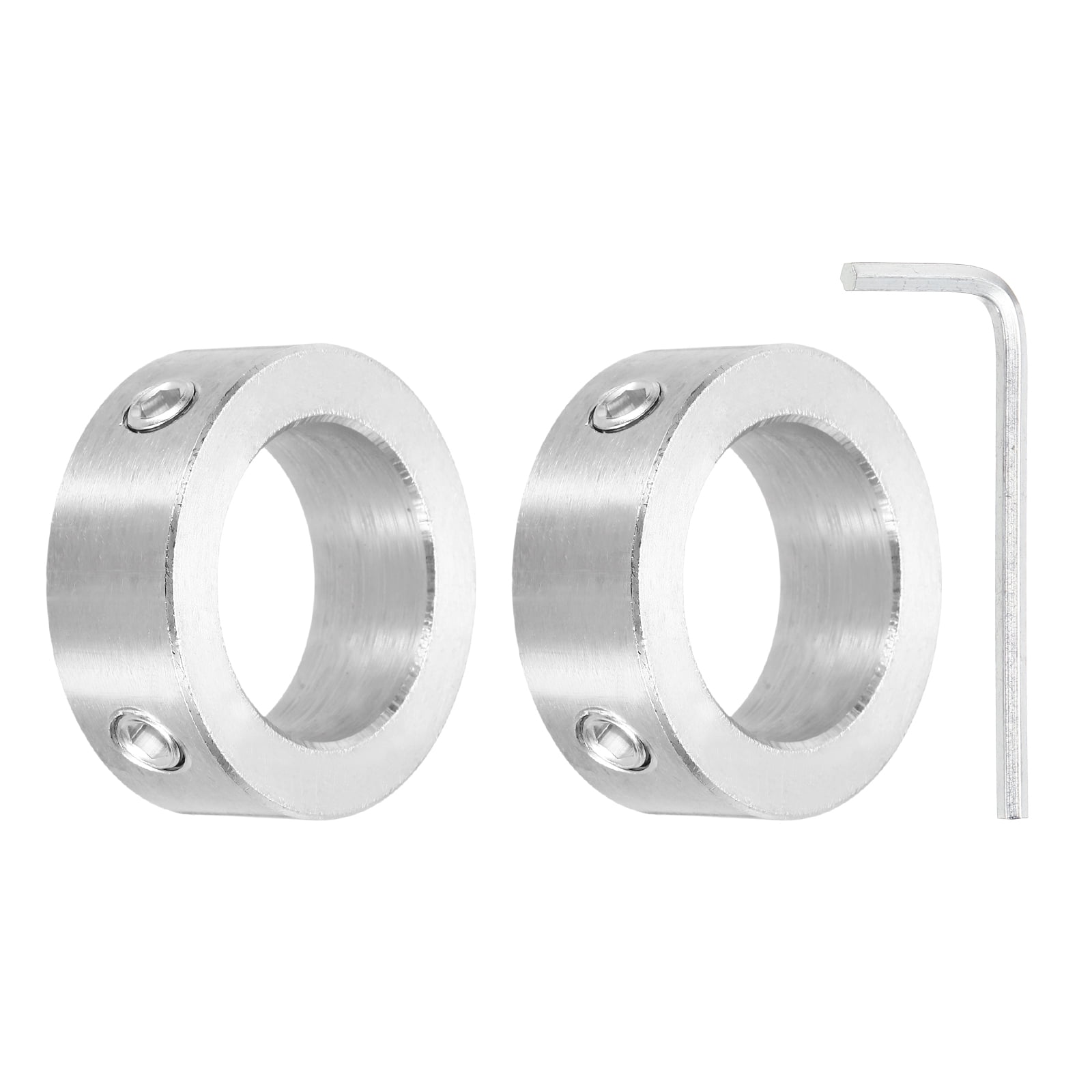 Uxcell 2 Pcs Shaft Collars, 30mm Bore Solid Stainless Steel Set 2 Screw ...