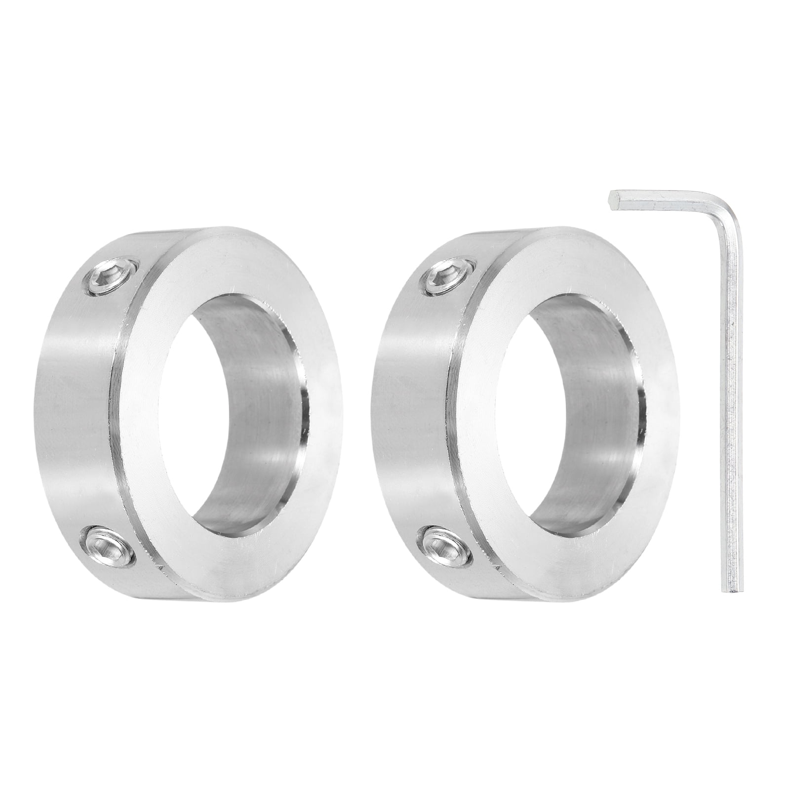 Uxcell 2 Pcs Shaft Collars, 35mm Bore Solid Stainless Steel Set 2 Screw ...