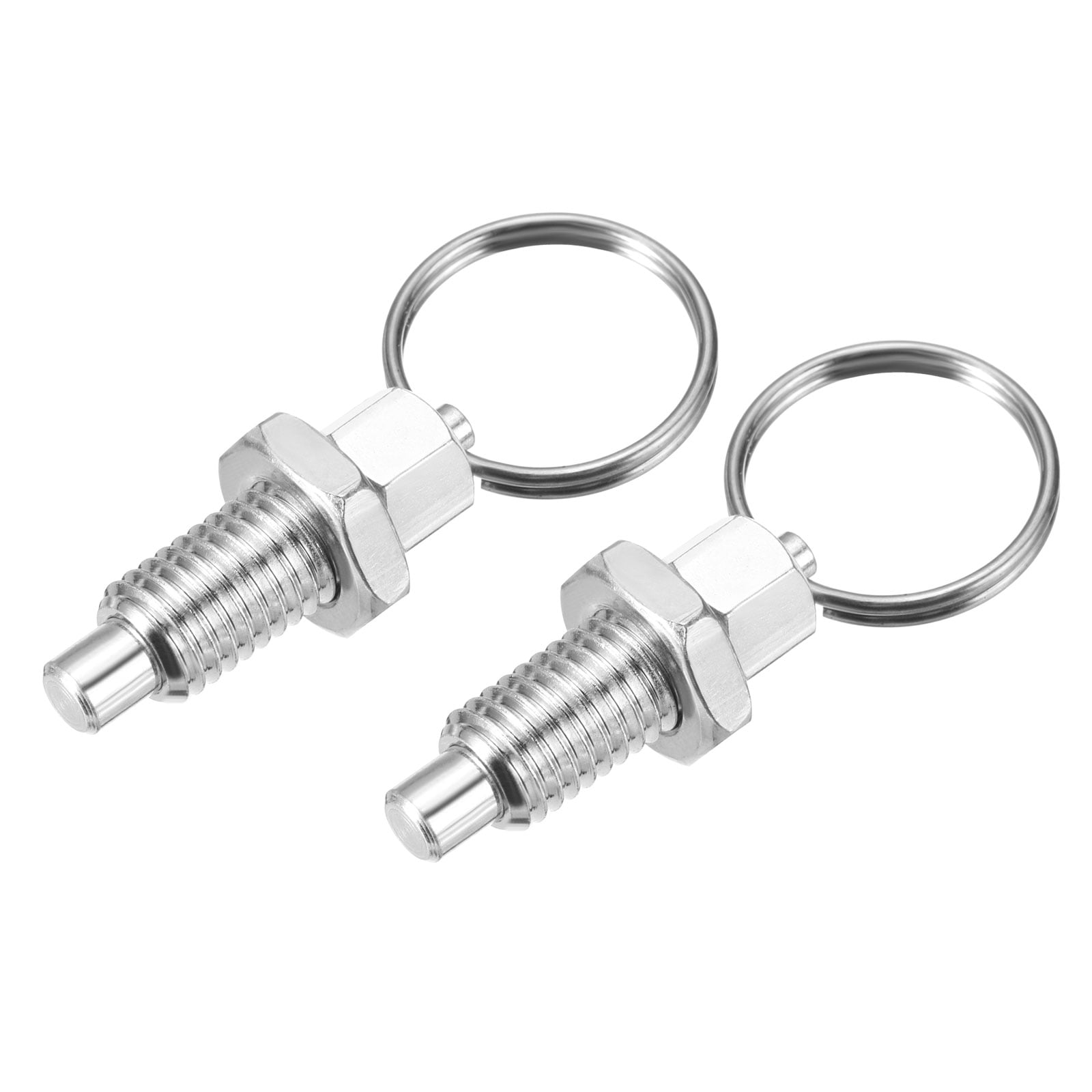 Uxcell Spring Plunger with Pull Ring, Stainless Steel Indexing Plunger ...