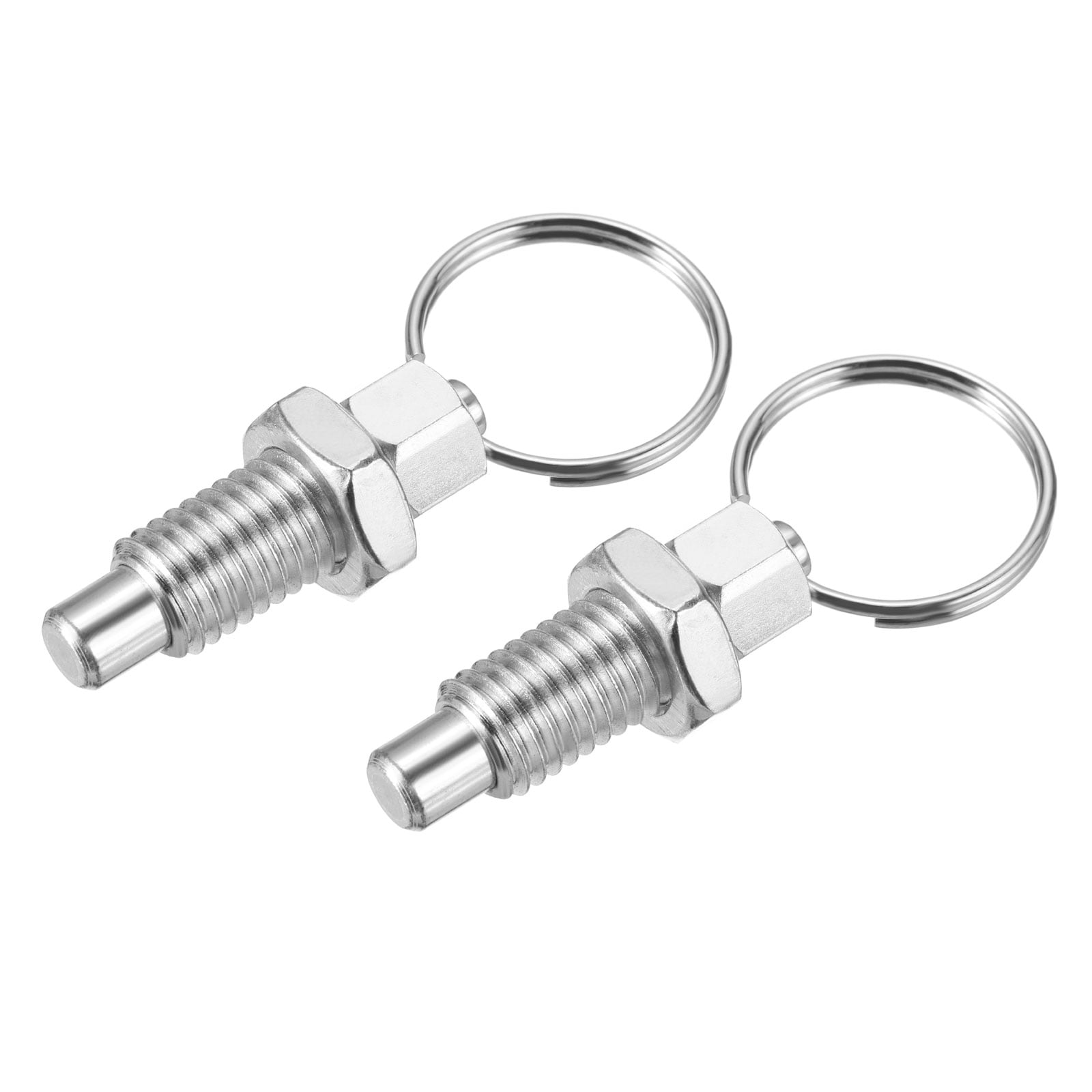 Uxcell Spring Plunger with Pull Ring, Stainless Steel Indexing Plunger ...