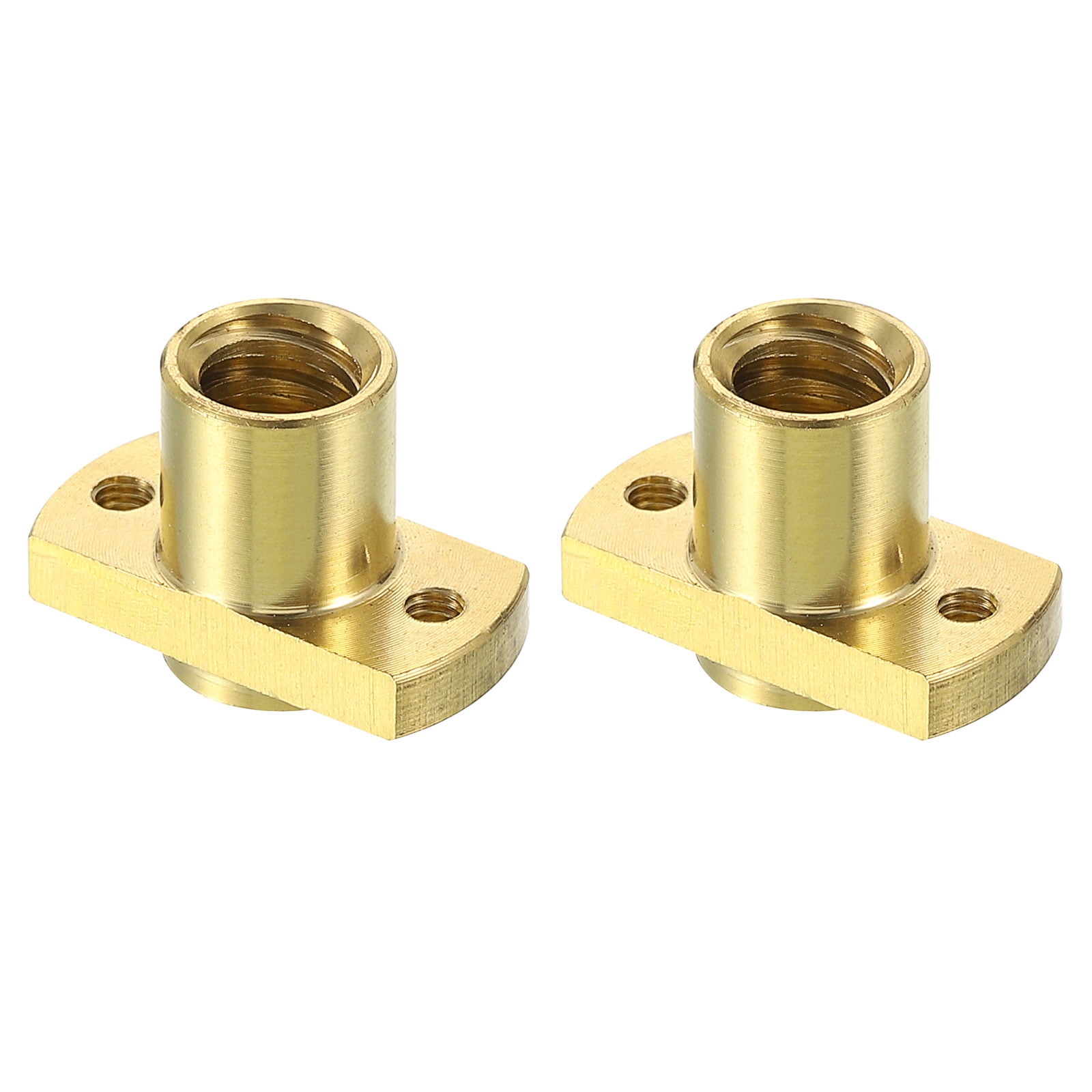 Uxcell 2Pcs Tr8x2 Screw Brass Nut (2mm Pitch, 1 Start, 34mm) - Walmart.com