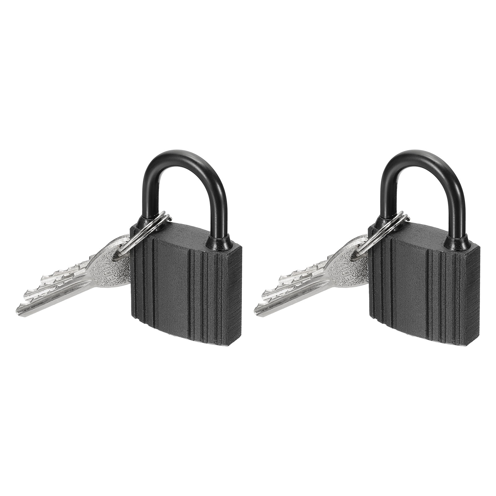 Uxcell 2 Pcs Weatherproof Padlocks, 1.5 Inch Wide Alloy Steel Outdoor ...