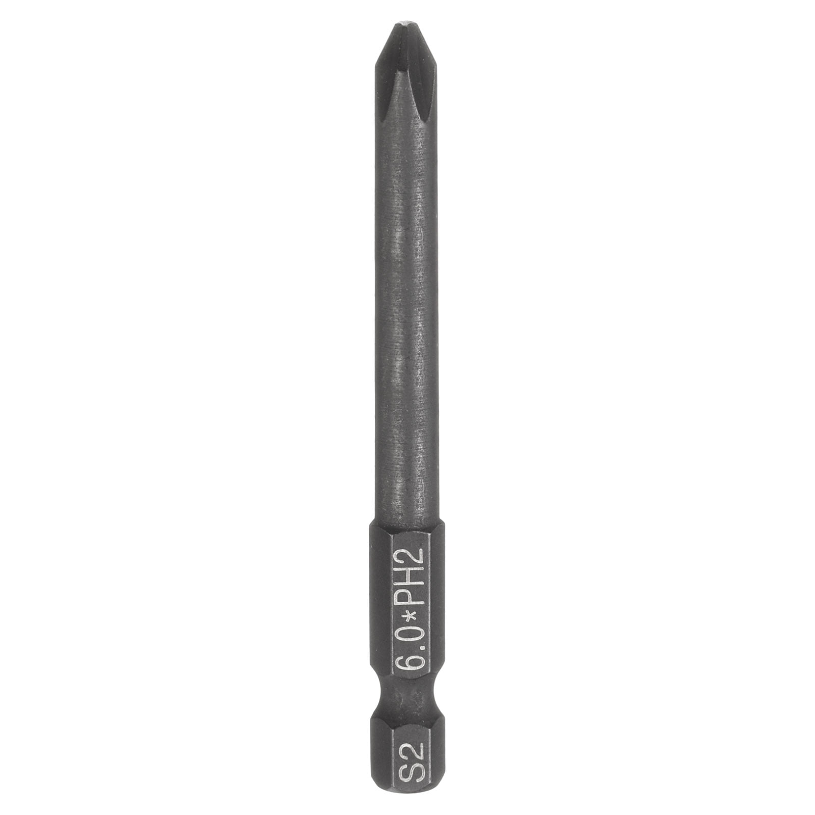 Uxcell #2 Phillips Screwdriver Bit PH2 1/4" Hex Shank 3" (75mm) Long 0. ...