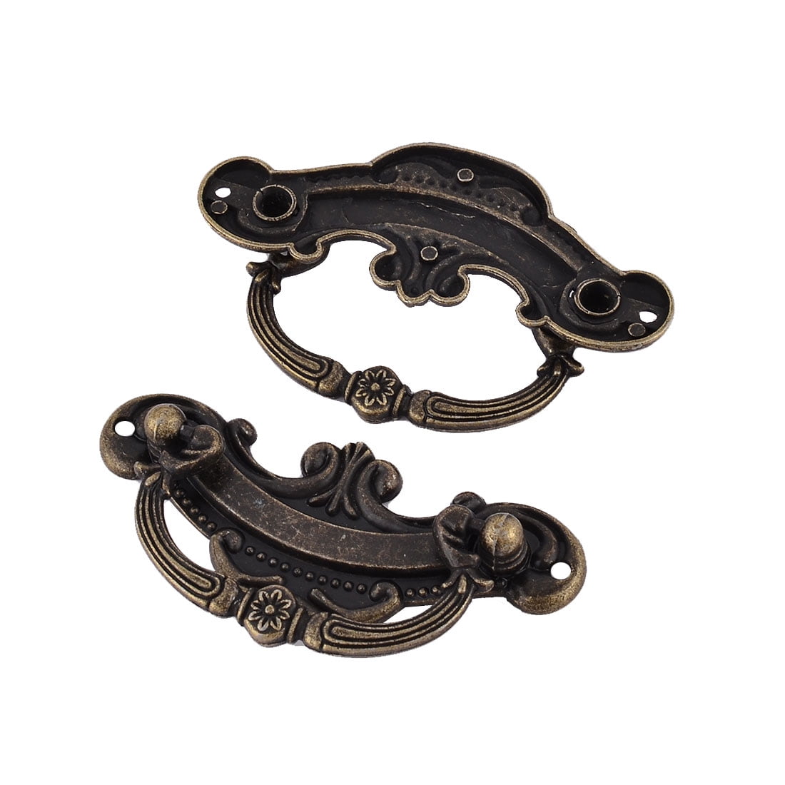 Uxcell 2 Piece Home Zinc Alloy Lock Pull Knobs Drawer Vintage Box ...