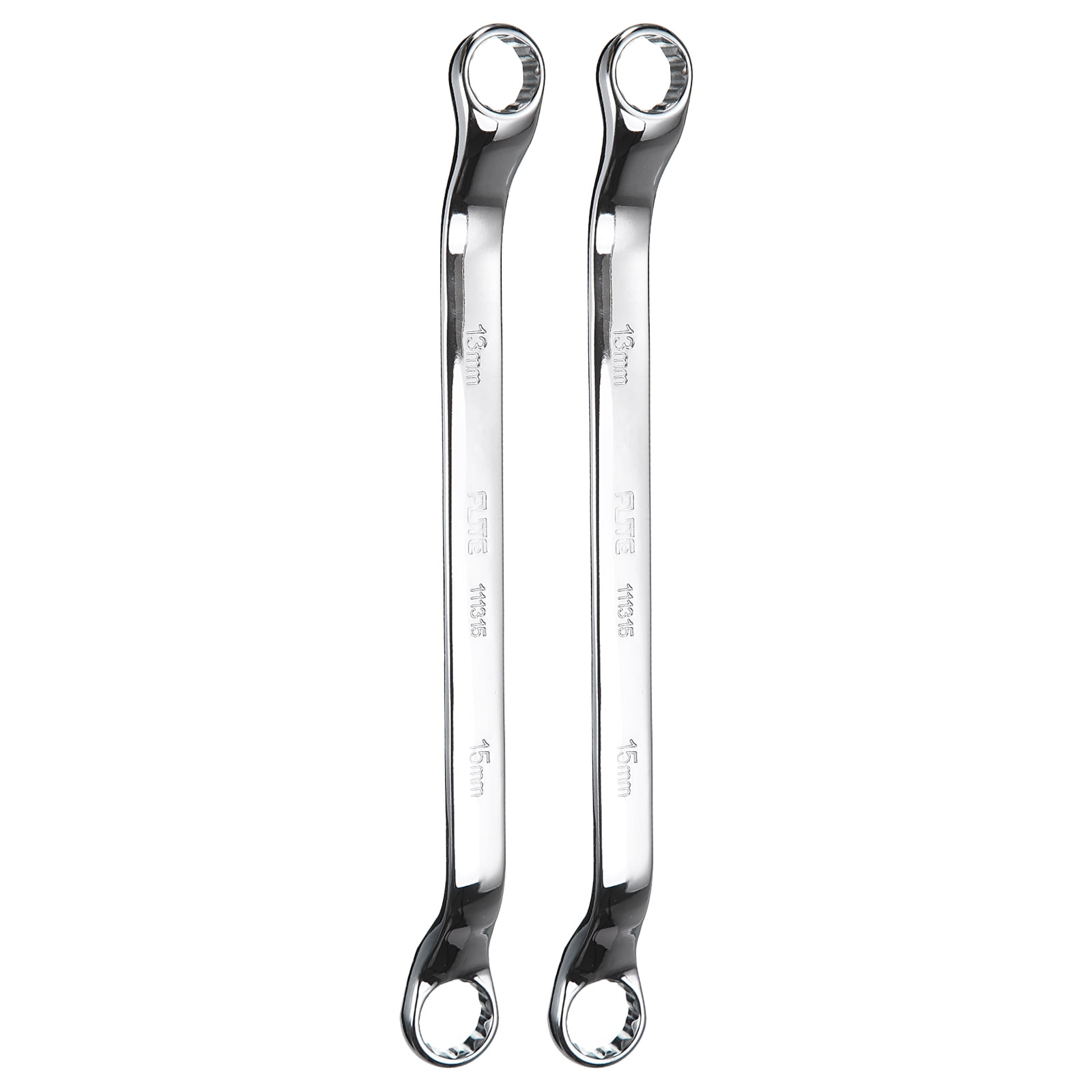 Uxcell 2 Pieces 45 Degree Offset Box End Wrenches 13mm x 15mm Metric 12 ...