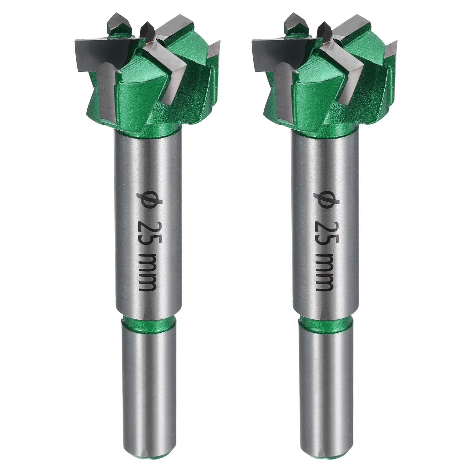 Uxcell 2 Pieces Forstner Drill Bits 1" (25mm) Carbide Upgraded 3 Flutes ...
