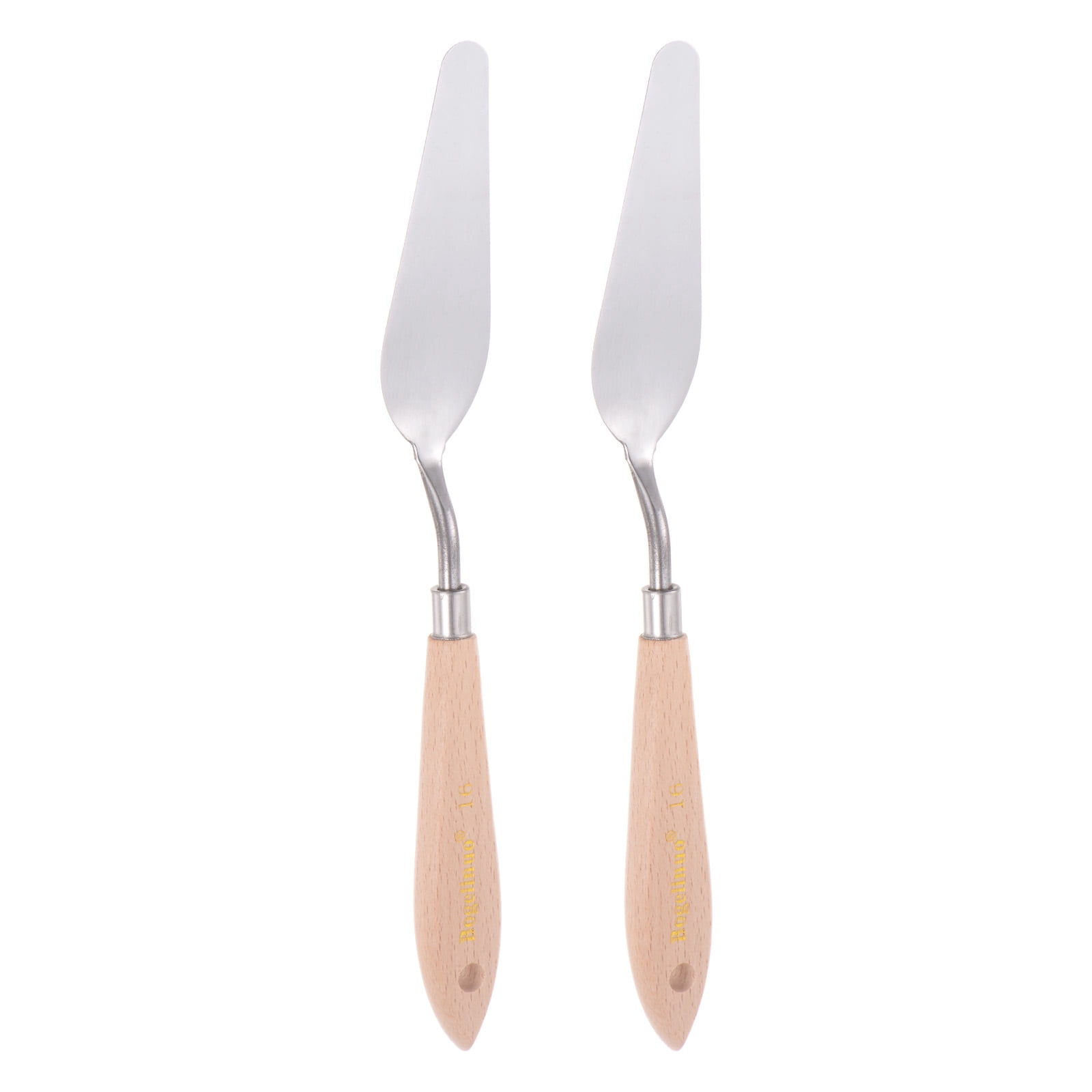 Uxcell 2 Pieces No.16 Painting Palette Knife Stainless Steel Pointy ...
