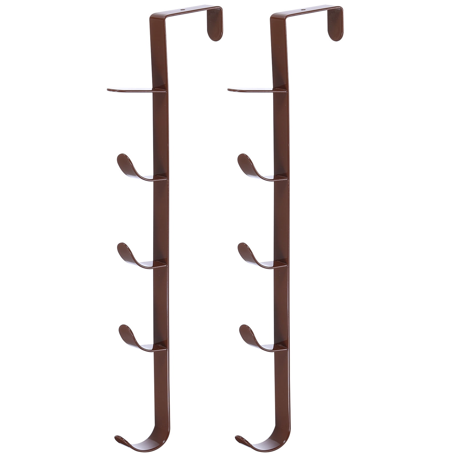 Uxcell 2 Pieces Over the Door Hooks Metal Over the Door Vertical Hooks ...