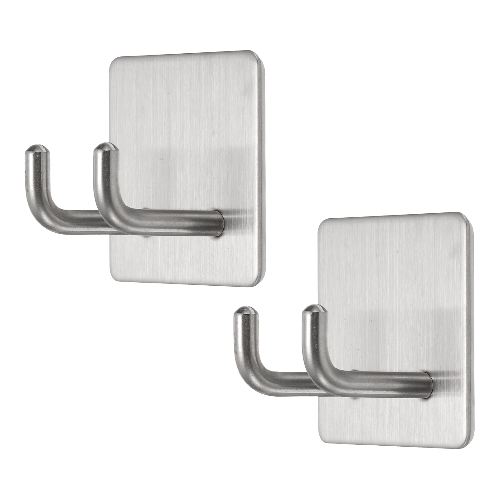 Uxcell 2 Pieces Self Adhesive Hook Stainless Steel Shower Hanger Hooks ...