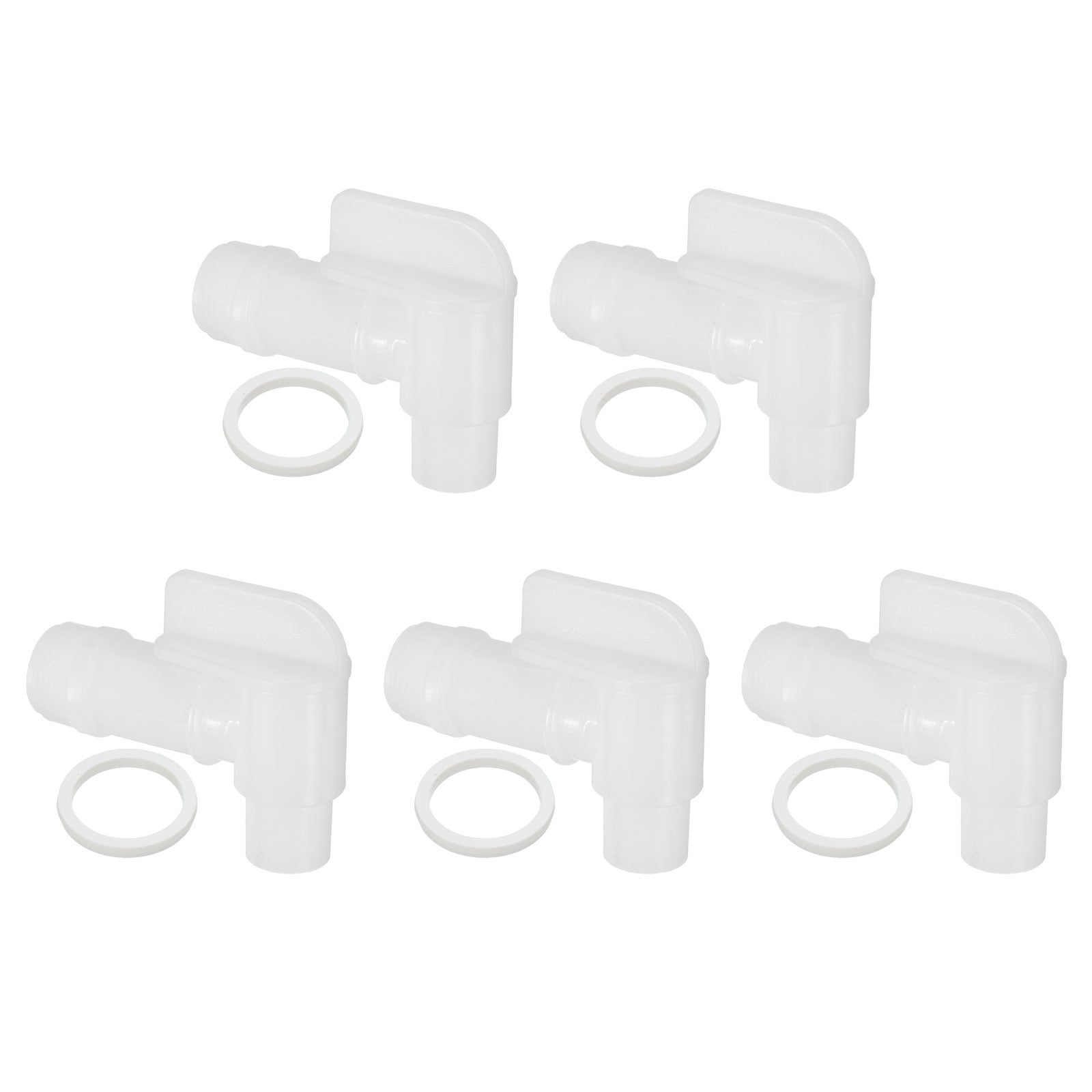 Uxcell 2" Plastic Spigot Faucet, 5 Pack Barrel Faucet Durable PE ...