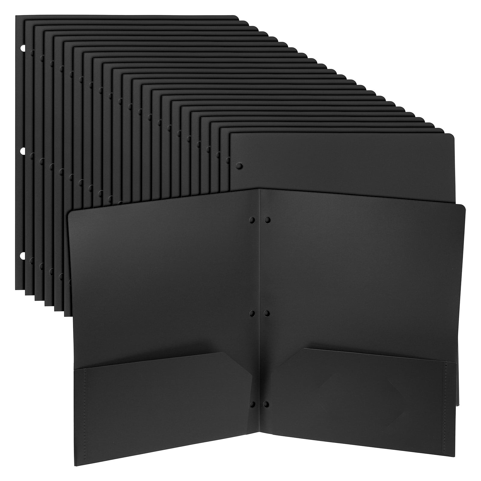 Uxcell Binder Dividers with Pockets, 24 Pack Heavy Duty Plastic Pocket ...