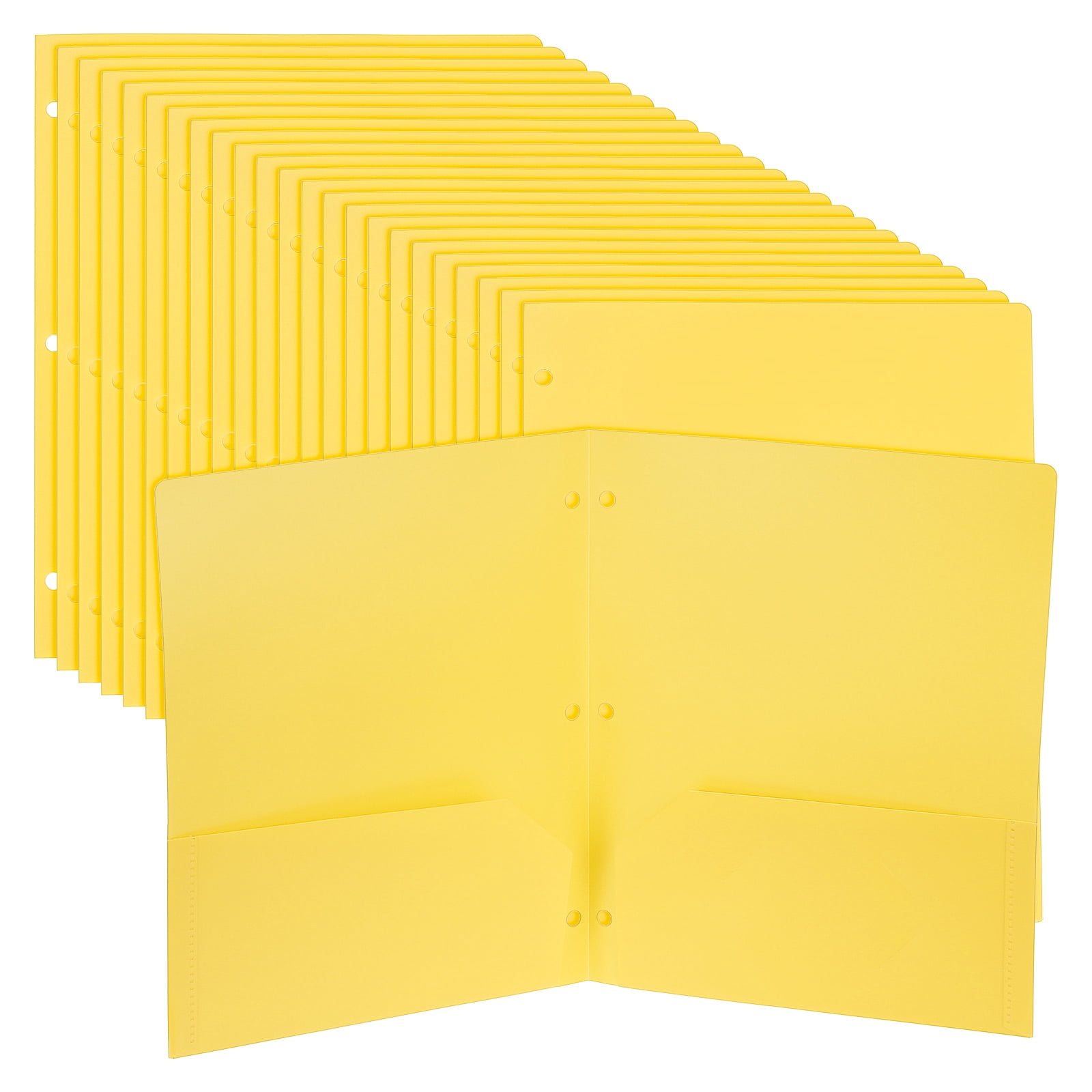 Uxcell Binder Dividers with Pockets, 24 Pack Heavy Duty Plastic Pocket ...