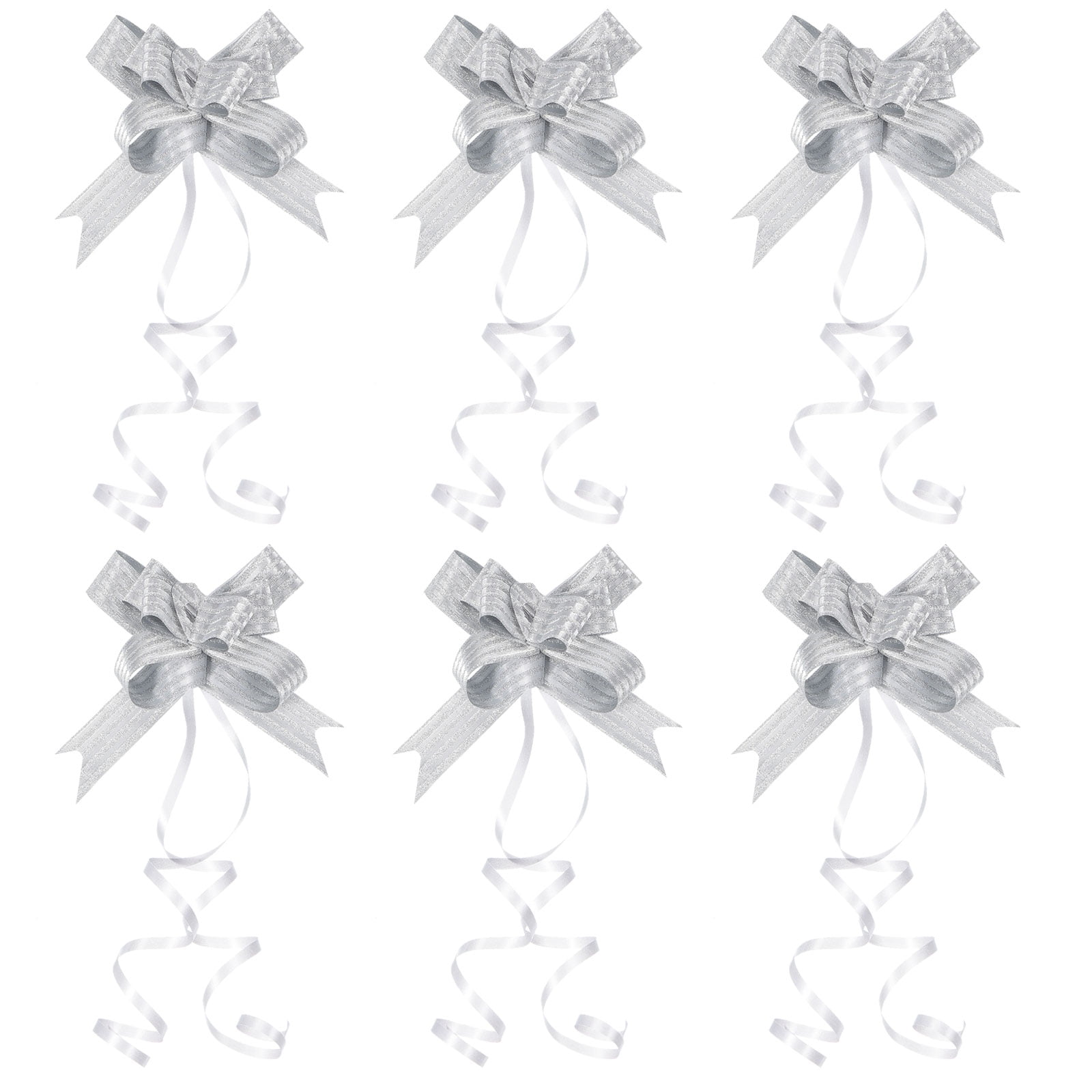 Uxcell 2" Pull Bows Present Wrapping String Bows Ribbon Striped Style ...