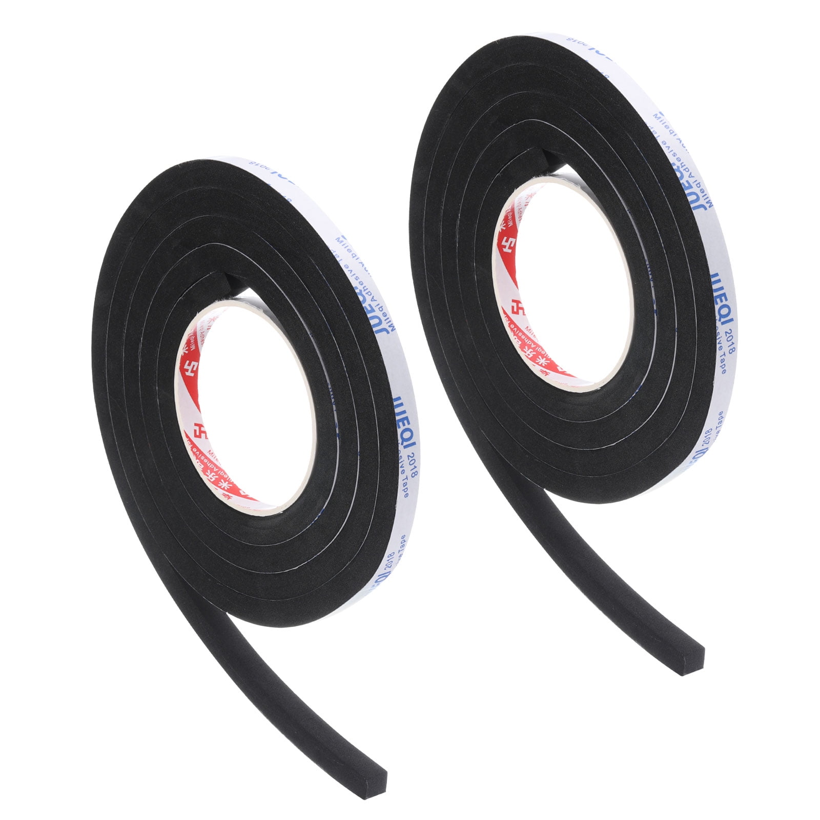 Uxcell 2 Roll 3/8"W x 3/8"T x 6.6Ft Self-Adhesive EVA Insulation Foam ...