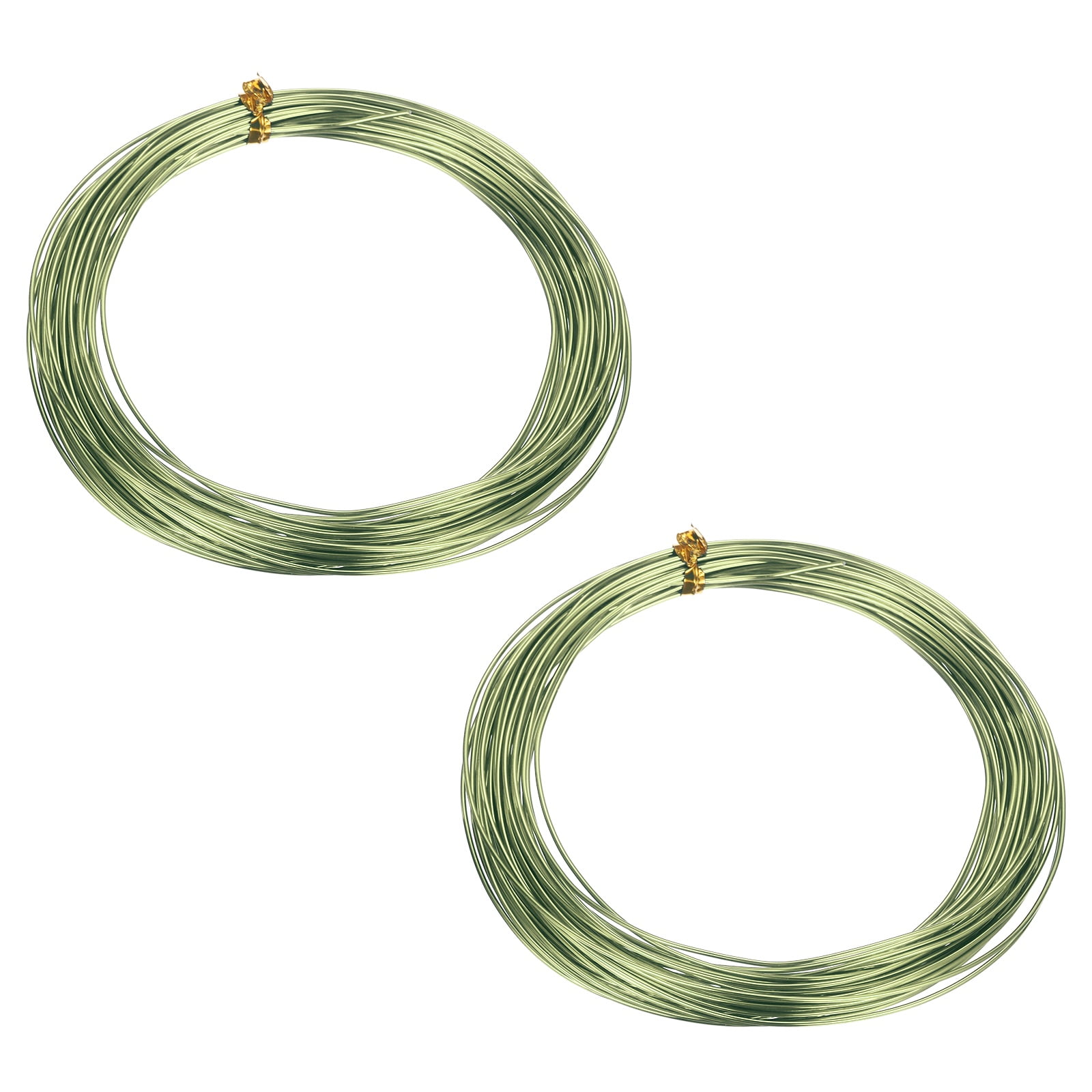 Uxcell 2 Roll Bonsai Wire 1mm Each Roll 32.8ft (10m) Anodized Aluminum ...