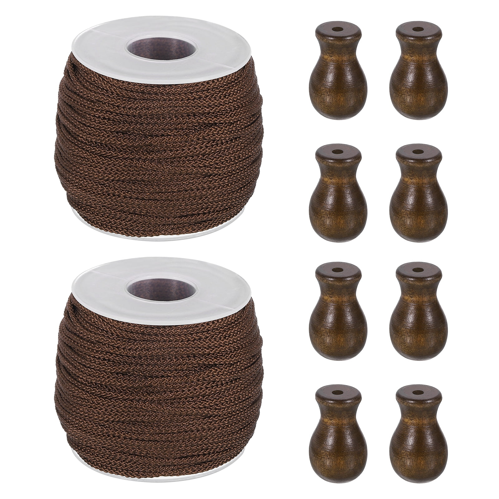 Uxcell 2 Roll Braided Lift Shade Cord, 1.8 mm 55 Yards/Roll Nylon Cord ...