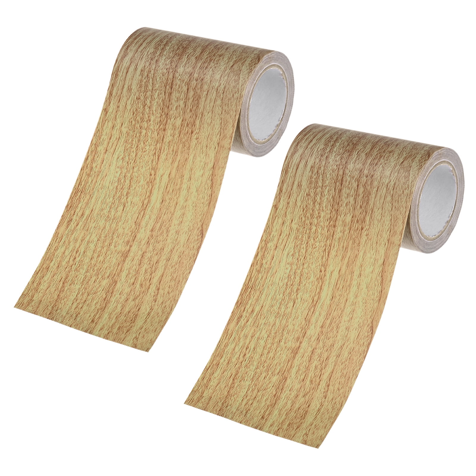 Uxcell 2-Roll Wood Grain Repair Tape, 3.15inch x 15ft Self-Adhesive ...
