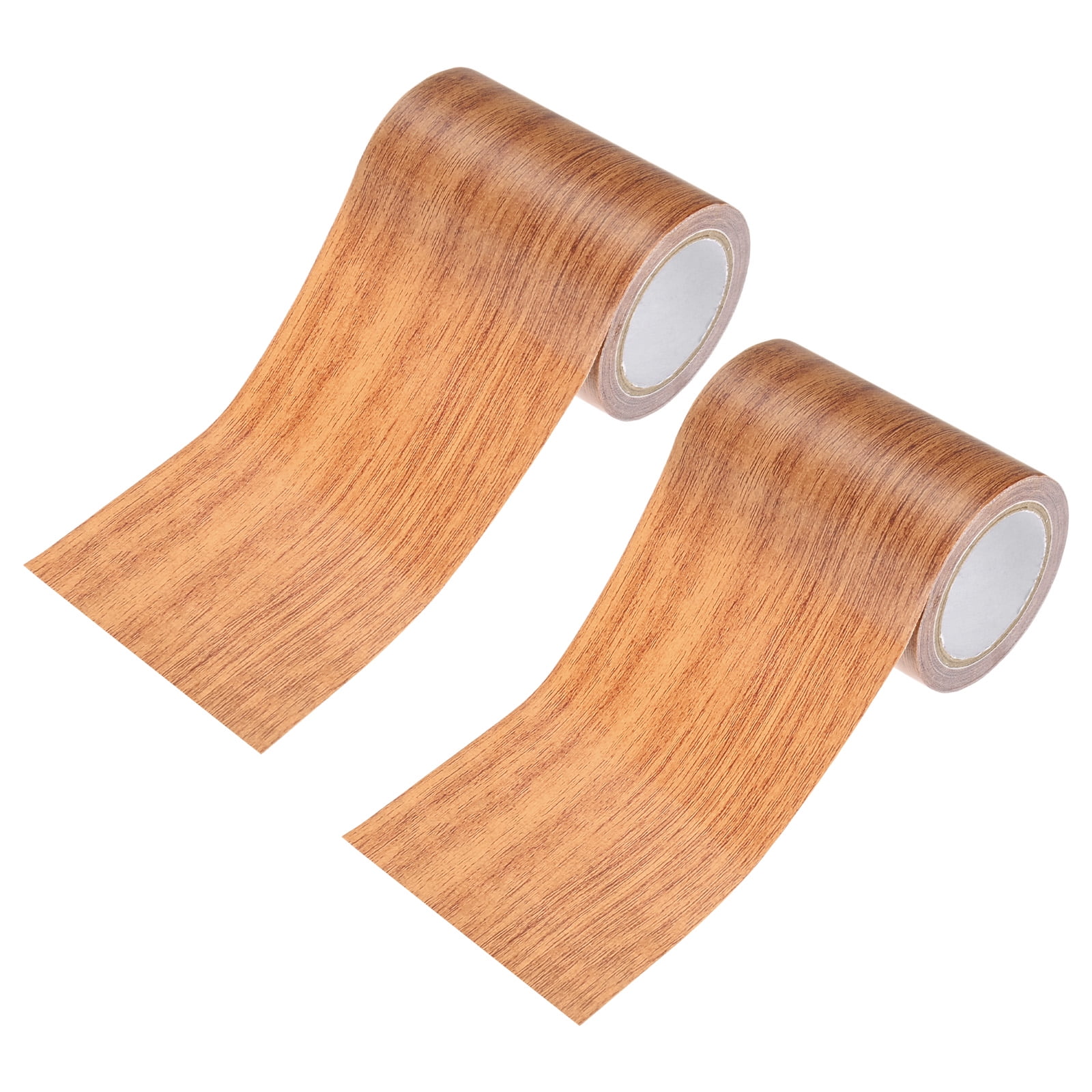 Uxcell 2-Roll Wood Grain Repair Tape, 3.15inch x 15ft Self-Adhesive ...