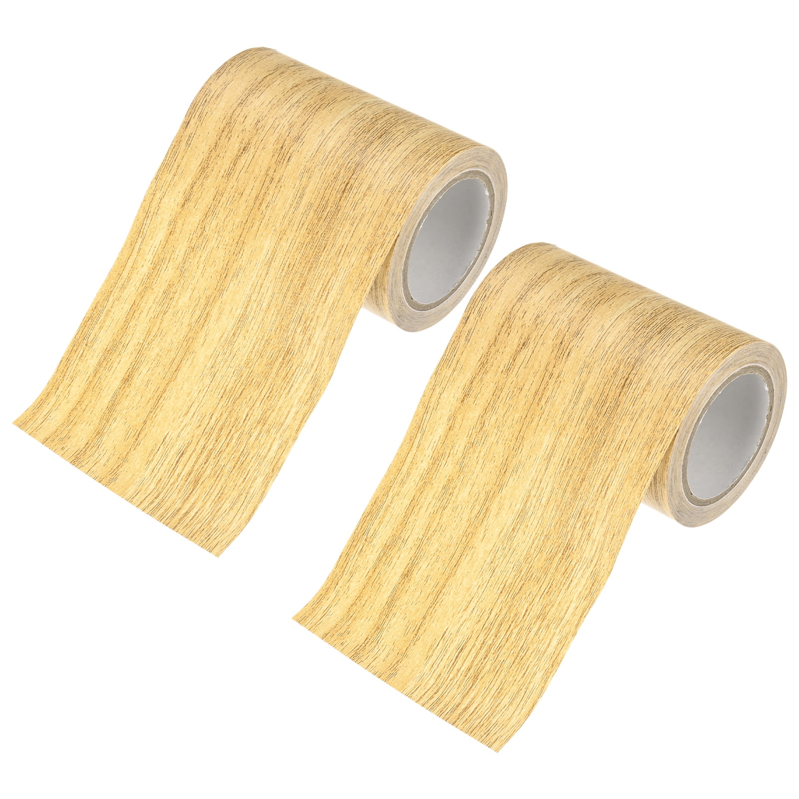 Uxcell 2-Roll Wood Grain Repair Tape, 3.15inch x 15ft Self-Adhesive ...