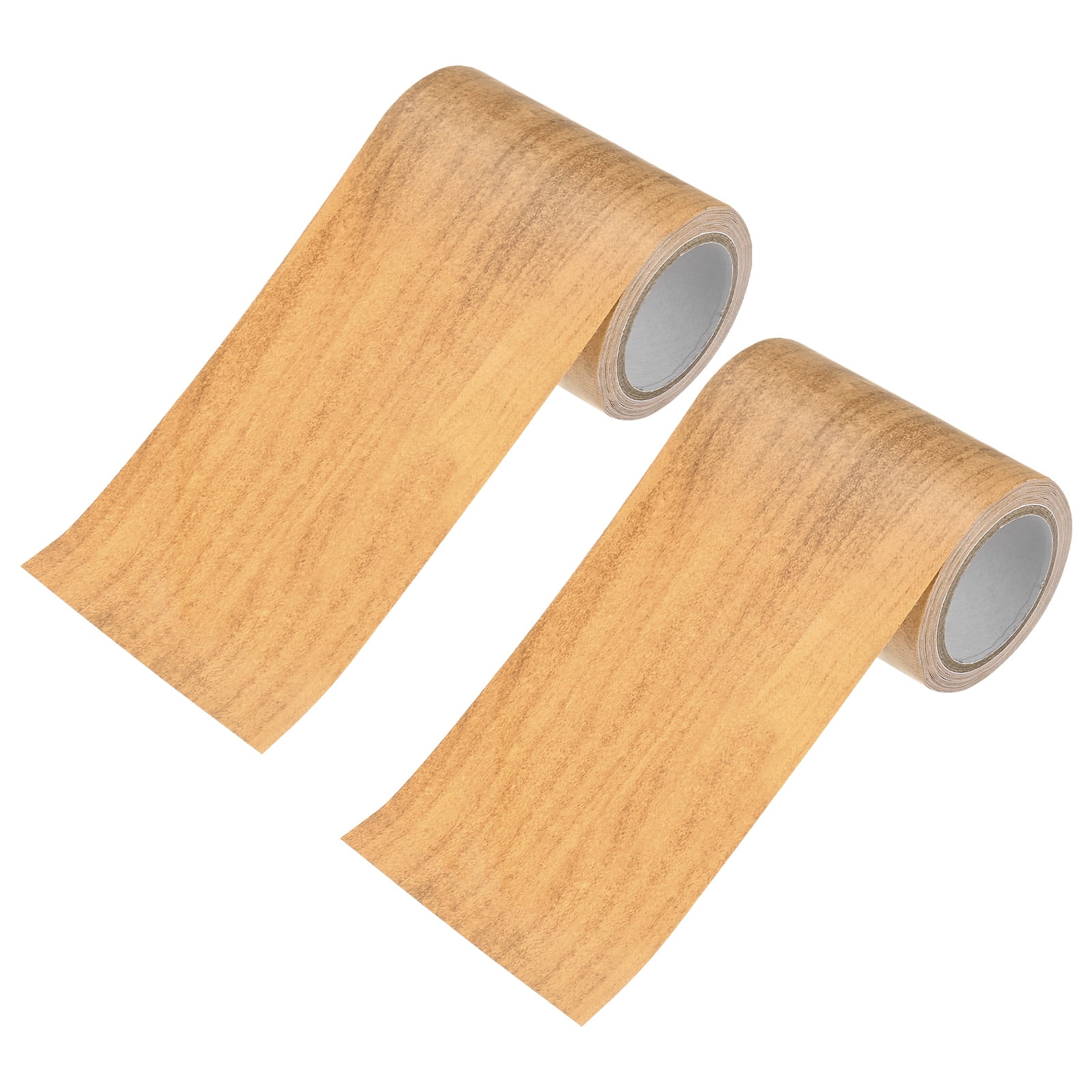 Uxcell 2-Roll Wood Grain Repair Tape, 3.15inch x 15ft Self-Adhesive ...