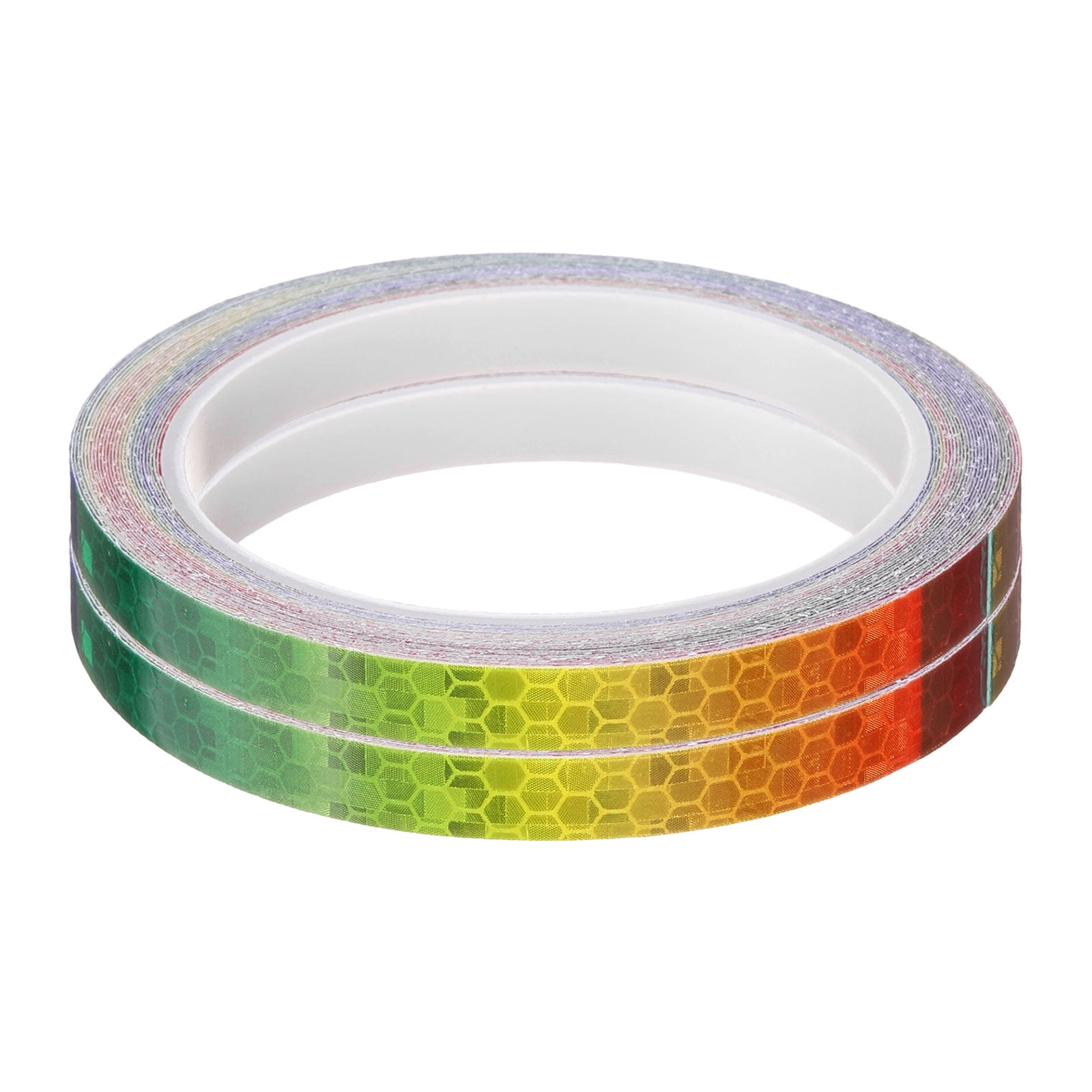 Uxcell 2 Rolls Reflective Tape 0.4"x26ft Adhesive Night Safety Warning ...