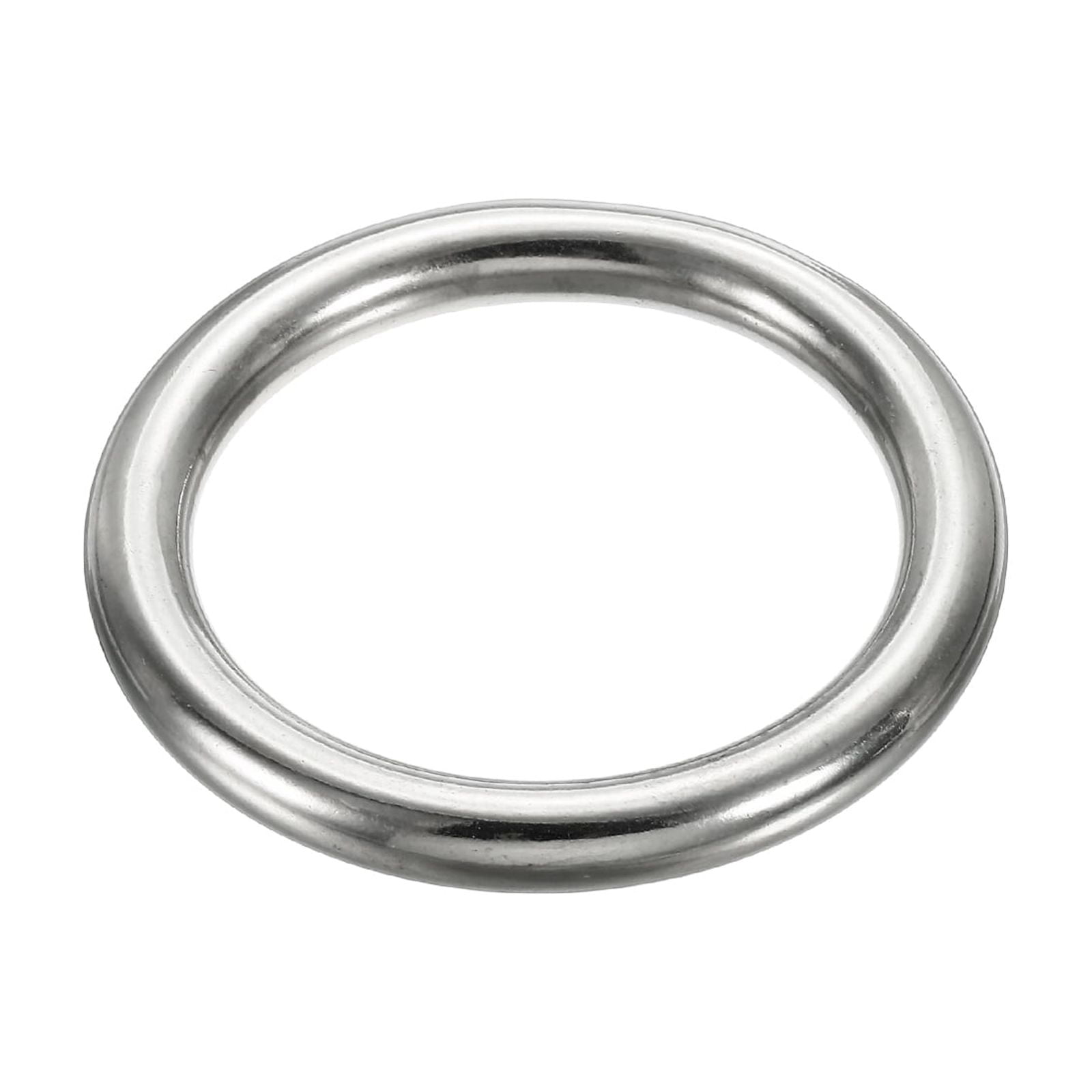 Uxcell 2" Seamless Metal O Rings, 304 Stainless Steel O-Ring Solid ...
