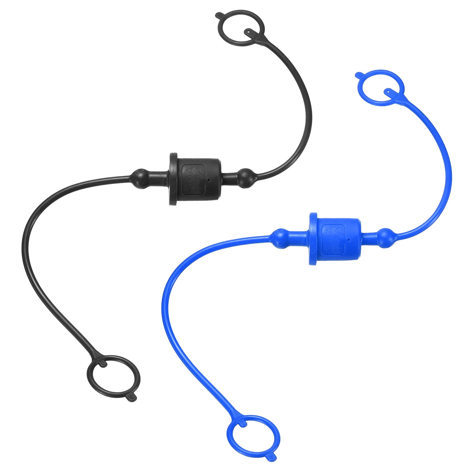 Uxcell 2 Set 1/2 ISO-A Hydraulic Hose Male Dust Cap & Female Plug Cover ...
