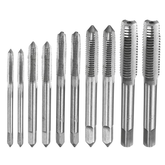 Uxcell 2 Set (10pcs) Hand Threading Taps M3 M4 M5 M6 M8 H2 Metric ...