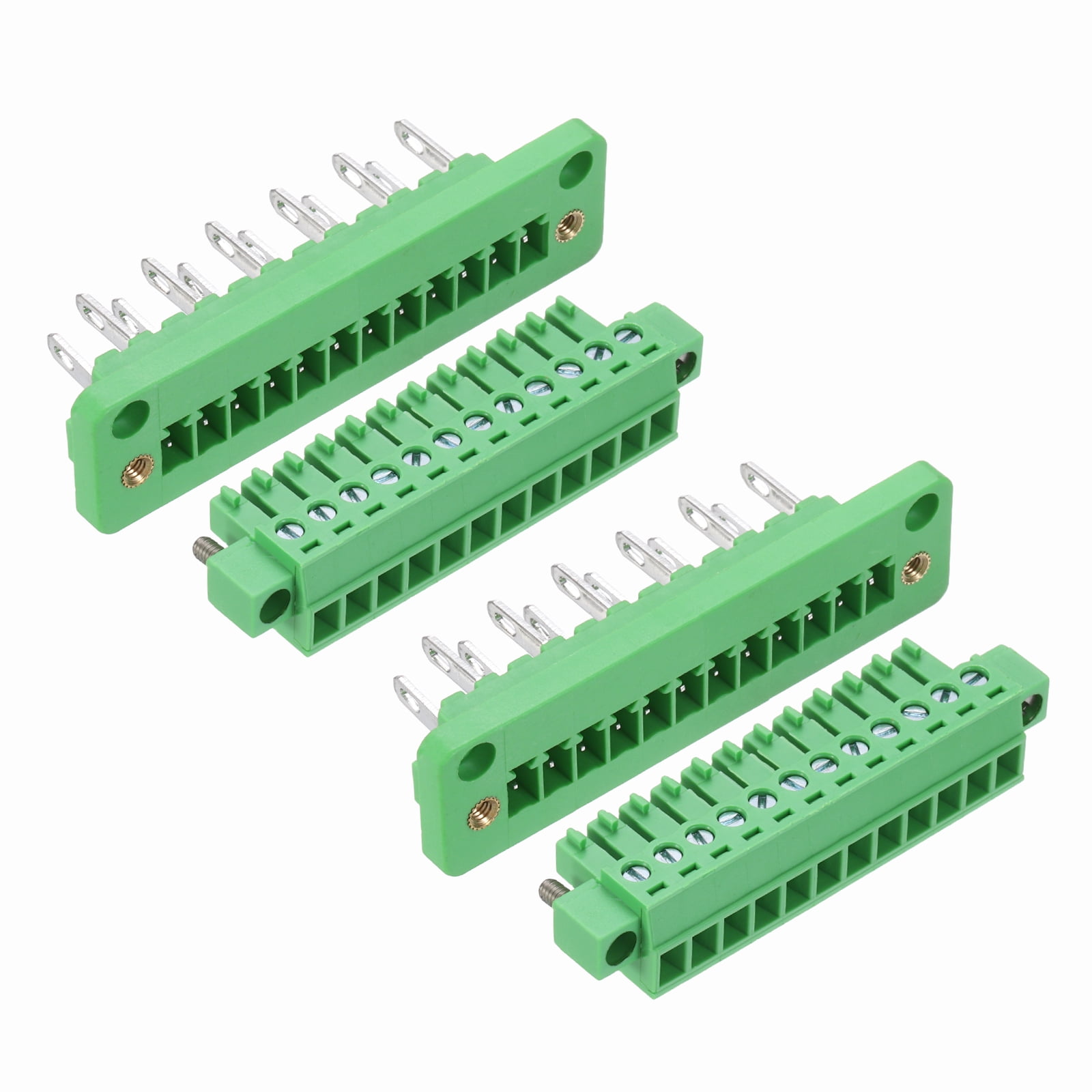 Uxcell 2 Set 12-Pin 3.81mm Pitch Pluggable Screw Terminal Block ...