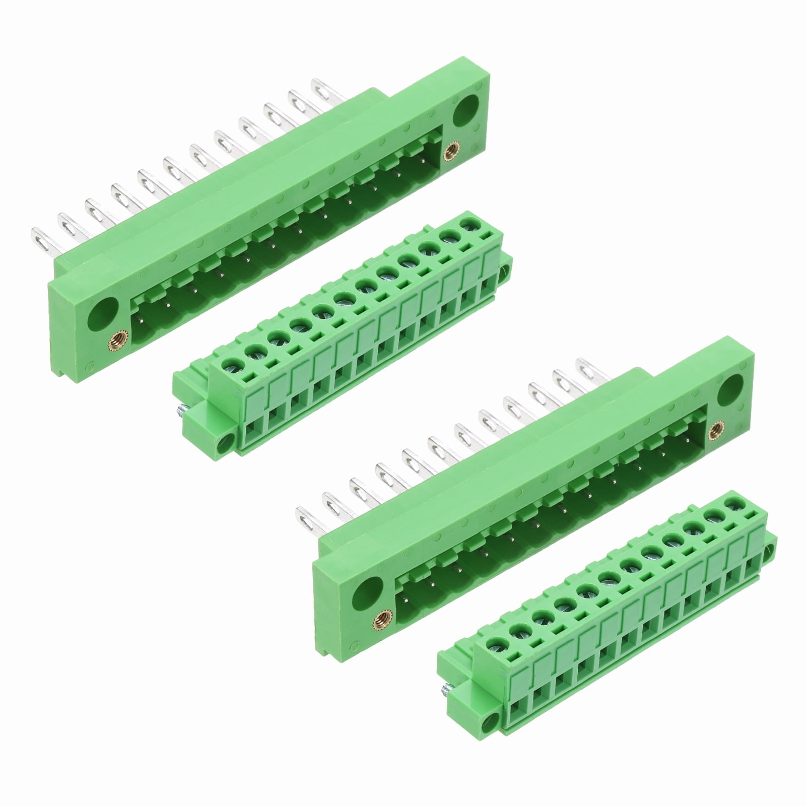 Uxcell 2 Set 12-Pin 5.08mm Pitch Pluggable Screw Terminal Block ...