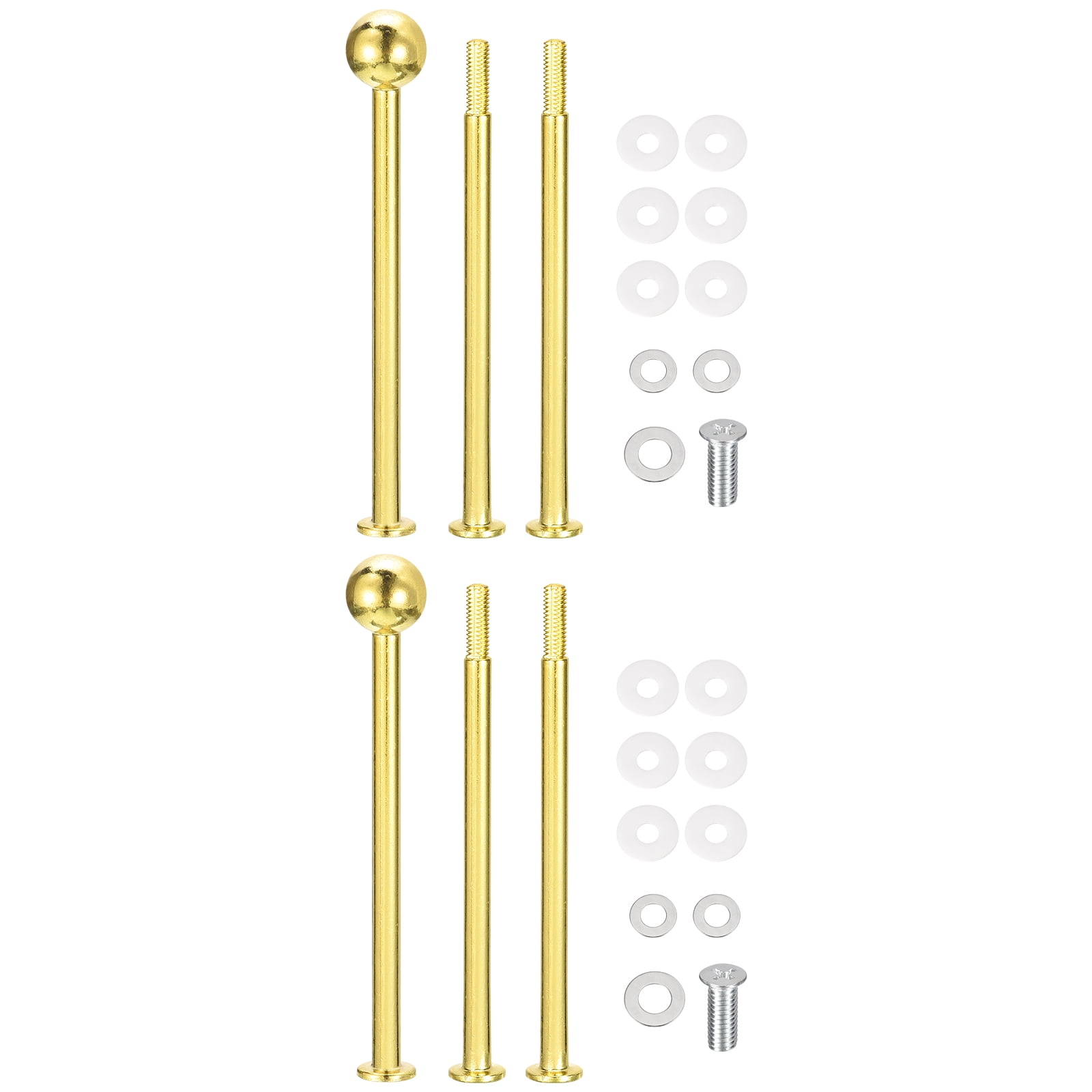 Uxcell 2 Set 3-Tier Cupcake Stand Hardware Handles, Zinc alloy Cake ...
