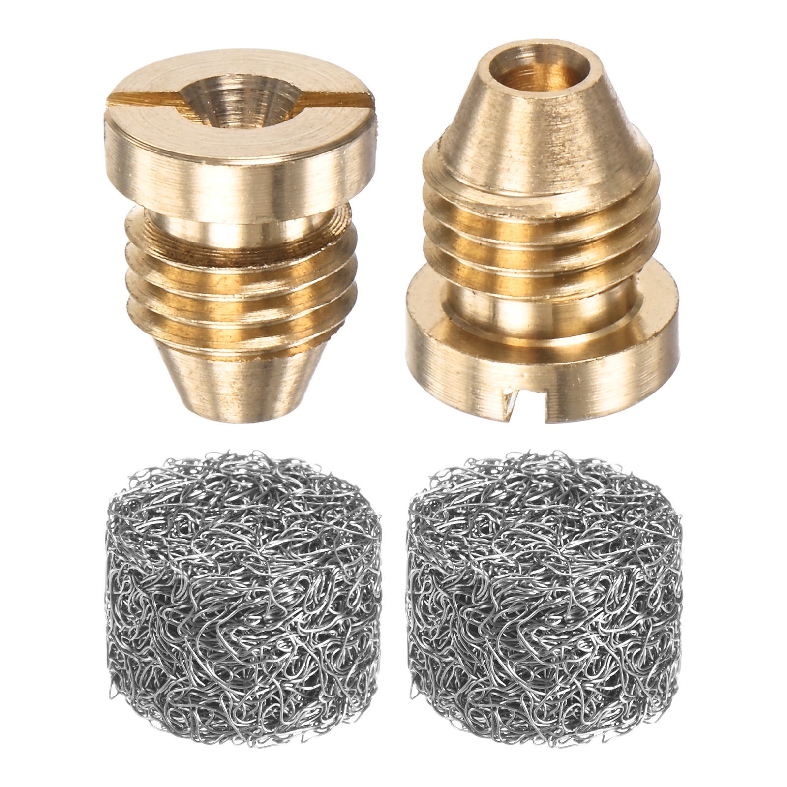 Uxcell 2-Set Foam Cannon Orifice Nozzle, 1.1mm Brass Universal Thread ...
