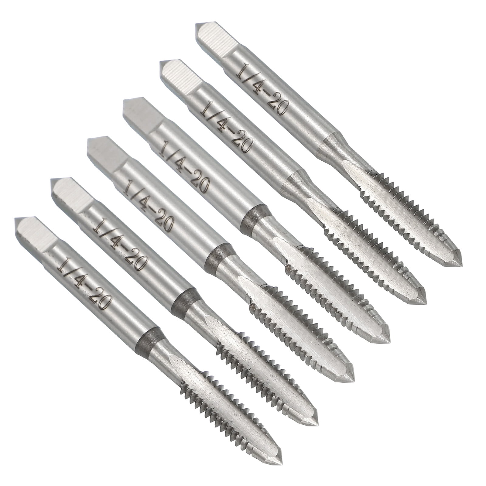 Uxcell 2 Set Hand Tap Set, 1/4-20 UNC 2B Thread Taper + Plug + Bottom ...