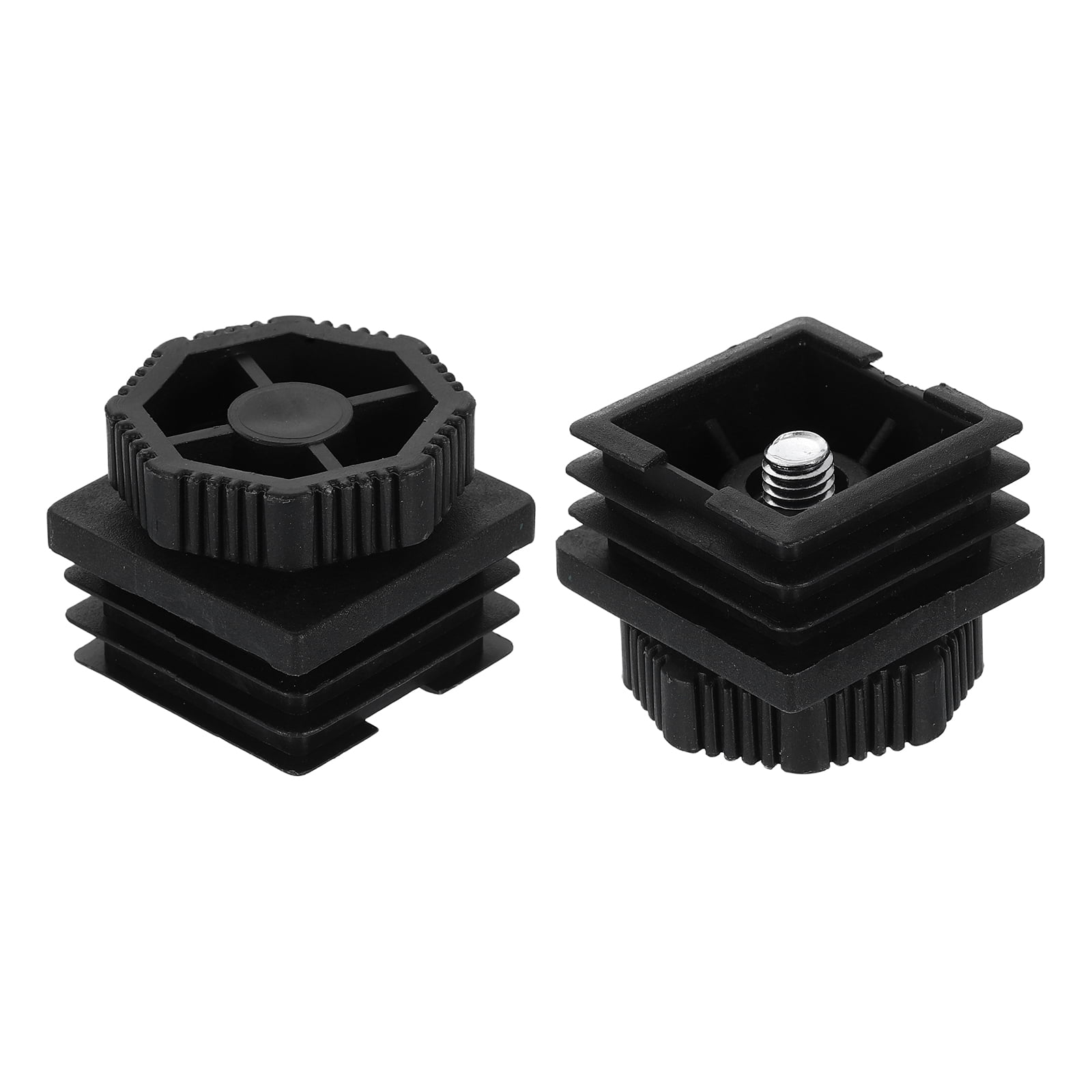 Uxcell 2 Set Leveling Feet, M8x38x38mm Plastic Adjustable Furniture Leg ...