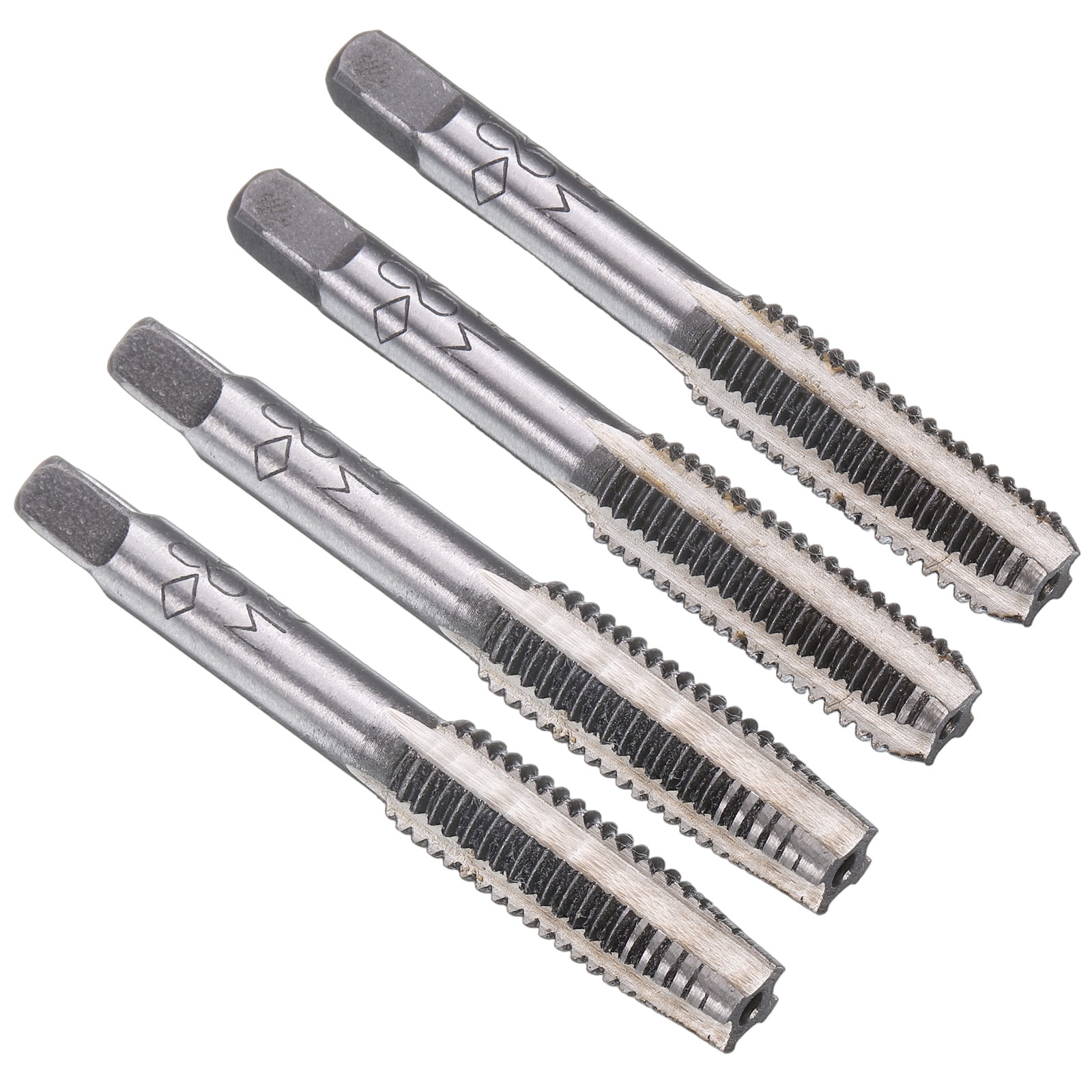 Uxcell 2 Set Metric Hand Taps M8 x 1.25 H2 Thread Taper + Bottom Tap Screw Tools - Walmart.com