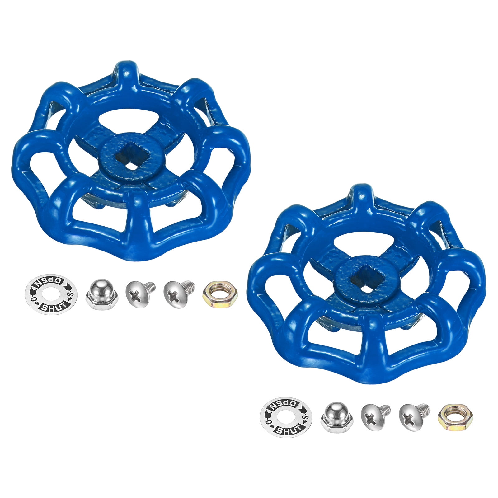 Uxcell 2-Set Outside Faucet Handle, 7x7mm Paint Cast Iron Square Stem ...