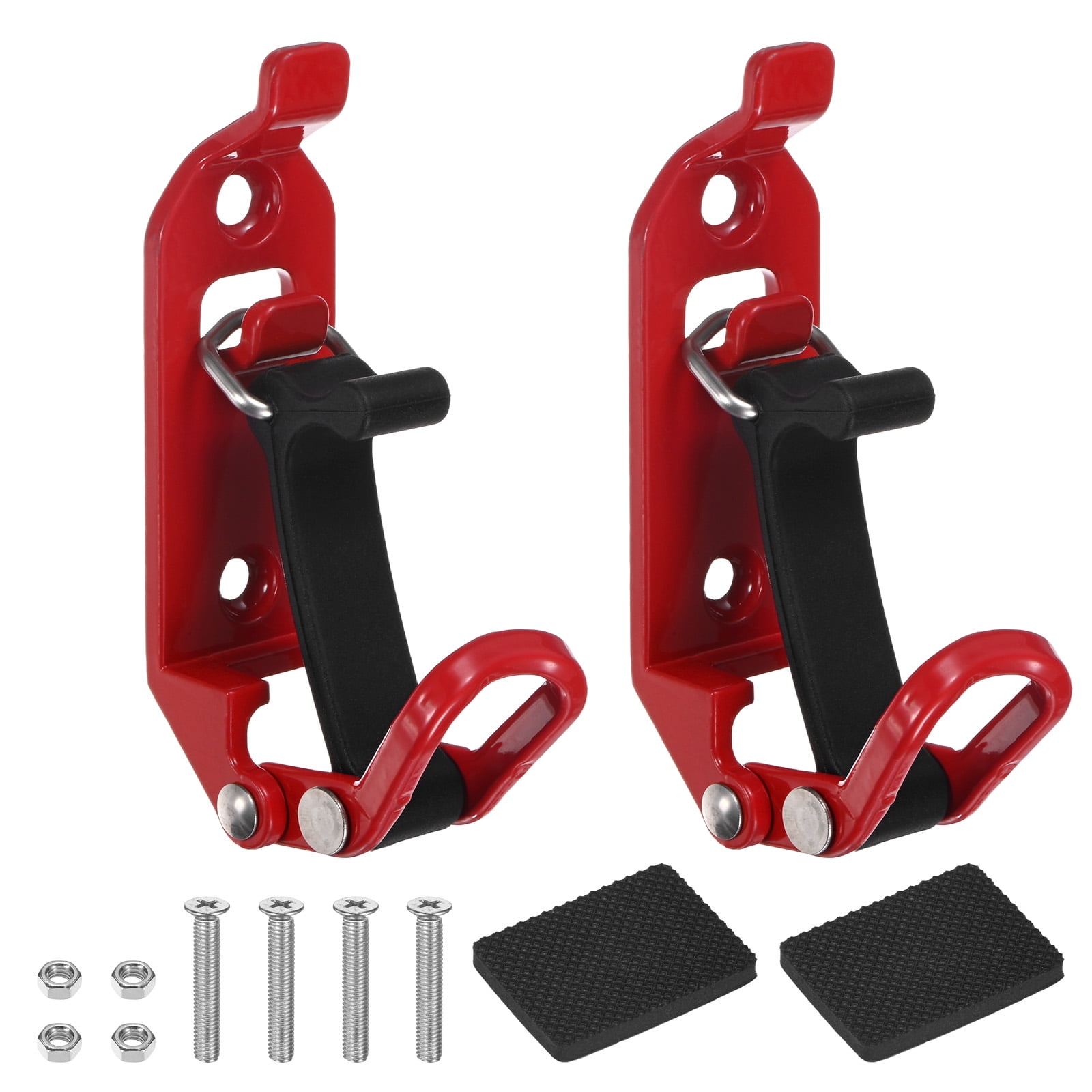 Uxcell 2-Set Shovel Mount for Roof Rack, Metal Rubber Clamp Mounting ...