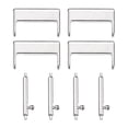 Uxcell 2 Set Watch Band Connectors (10mm, Silver) Universal Stainless ...
