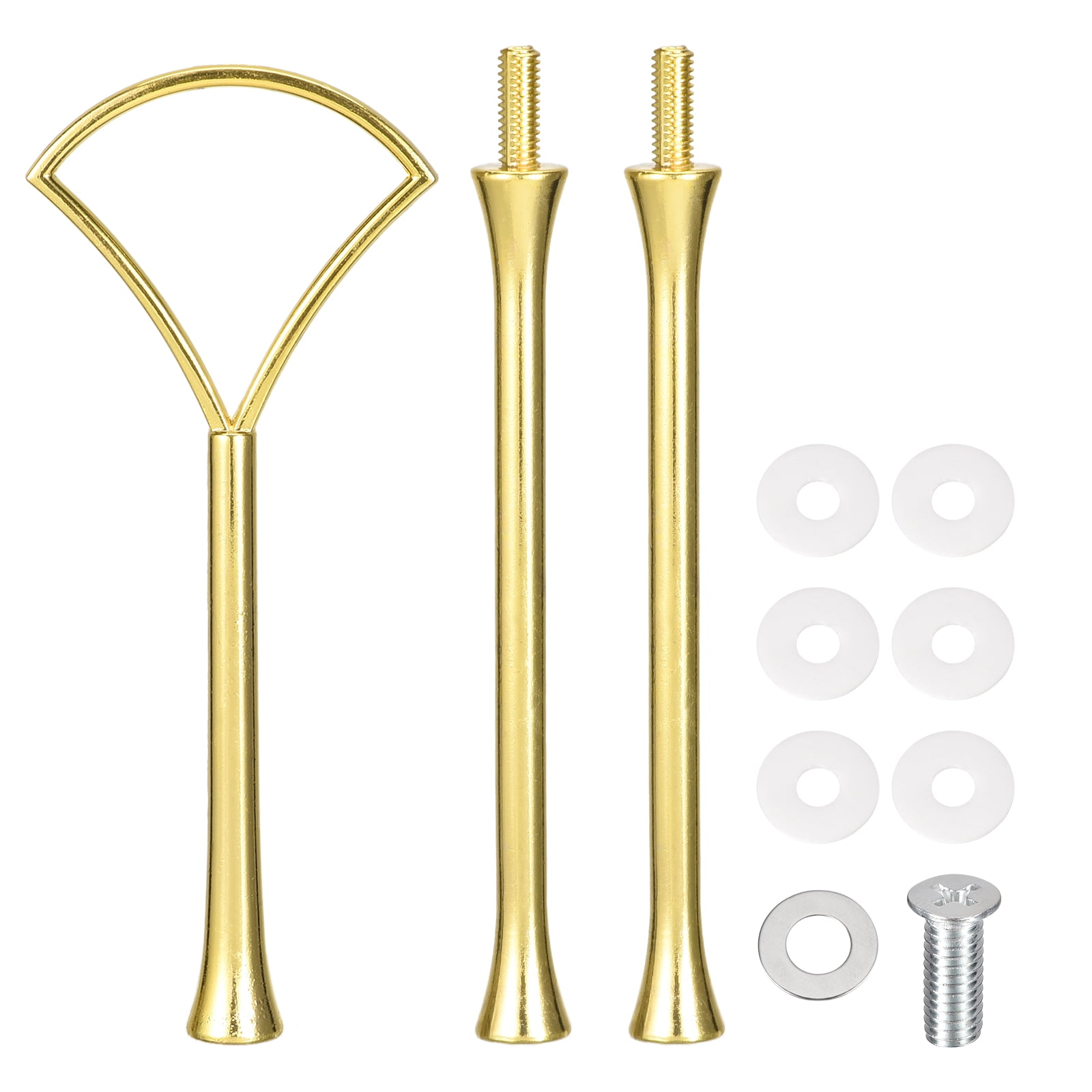 Uxcell 2 Sets Cake Tray Stand Handle Plate Hardware Fitting, 3-Tiers ...