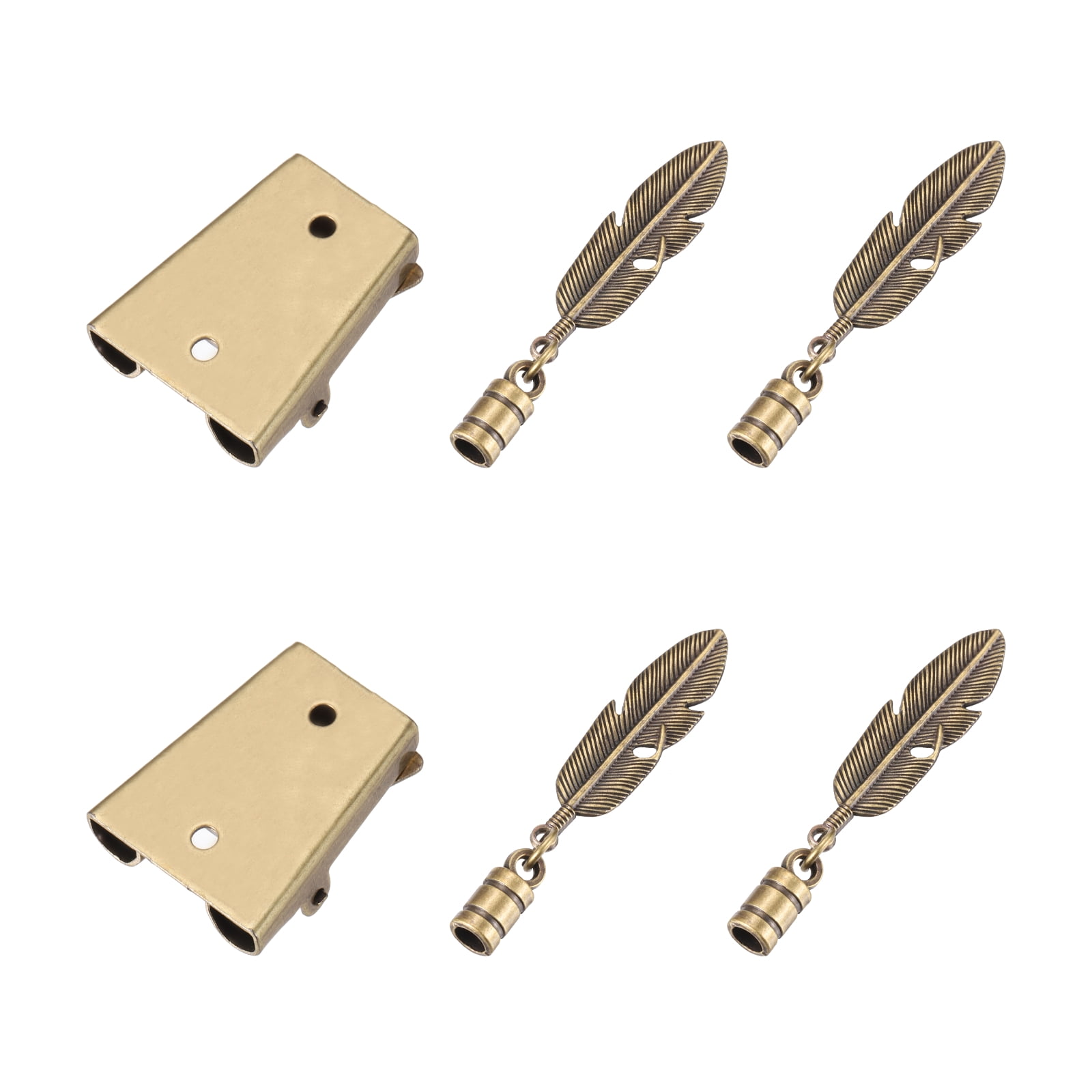 Uxcell 2 Sets Western Bolo Tie Findings Kit, Slide Clasps with ...