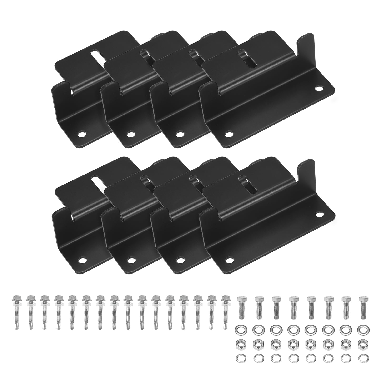Uxcell 2 Sets of 4 Units Solar Panel Mounting Z Brackets Lightweight ...