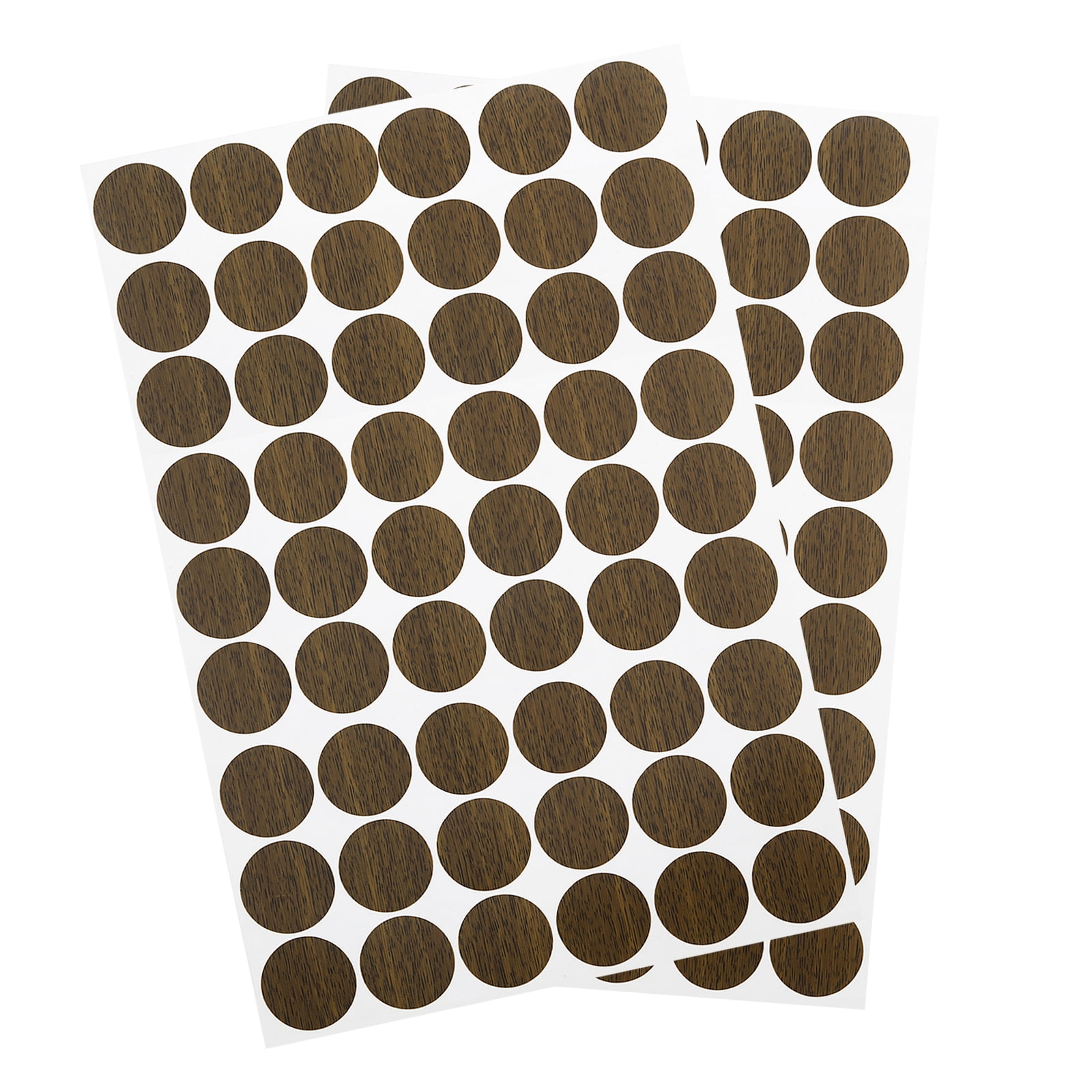 Uxcell 2 Sheets/108Pcs Screw Hole Stickers, 21mm Dark Brown Self ...