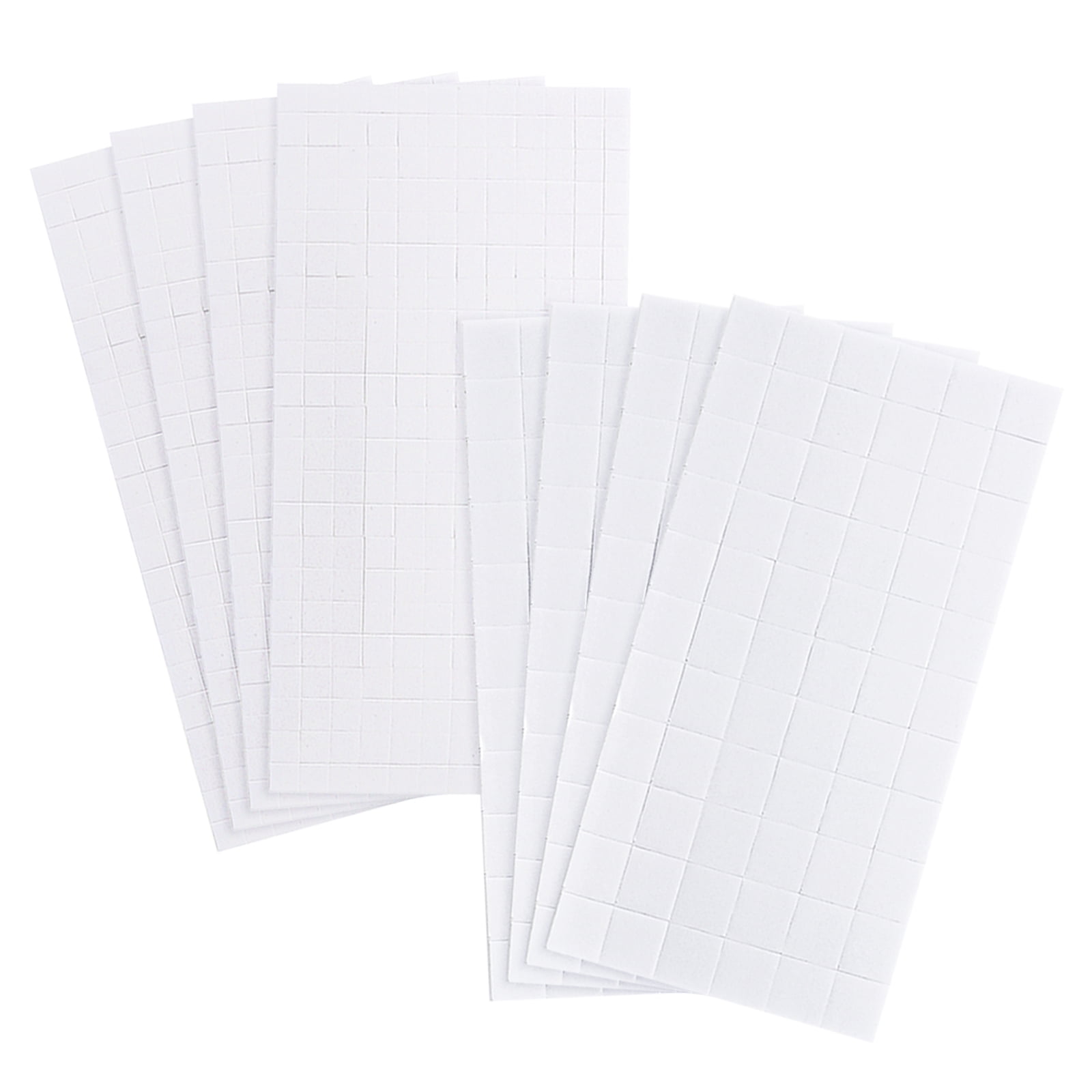 Uxcell 2 Sizes Foam Dots Squares, 1320 Pcs 8 Sheets Square Shape 3D ...