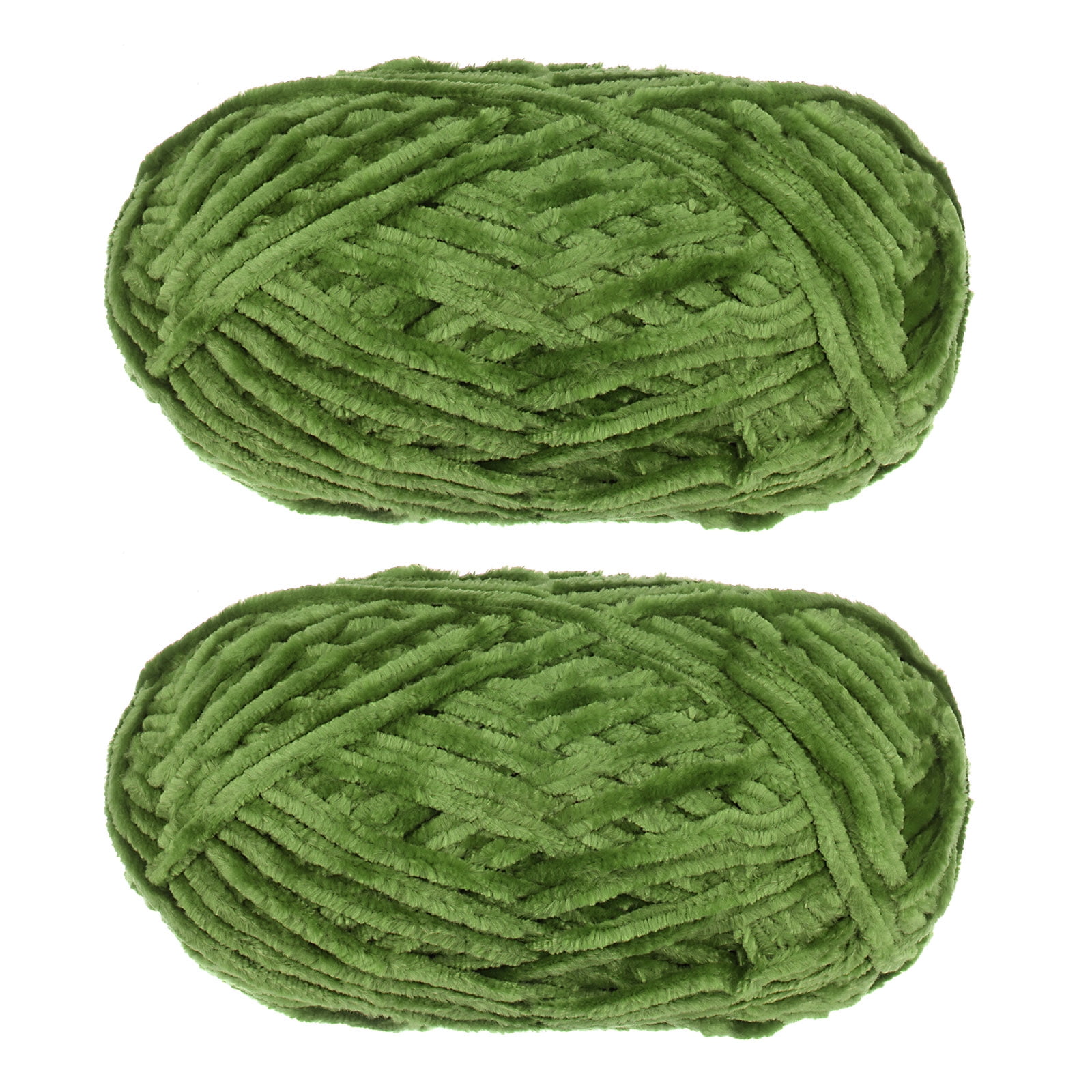 Uxcell Cozy Extra Thick 2Skeins Velvet Yarn Chenille, 2x100g, 174Yds ...